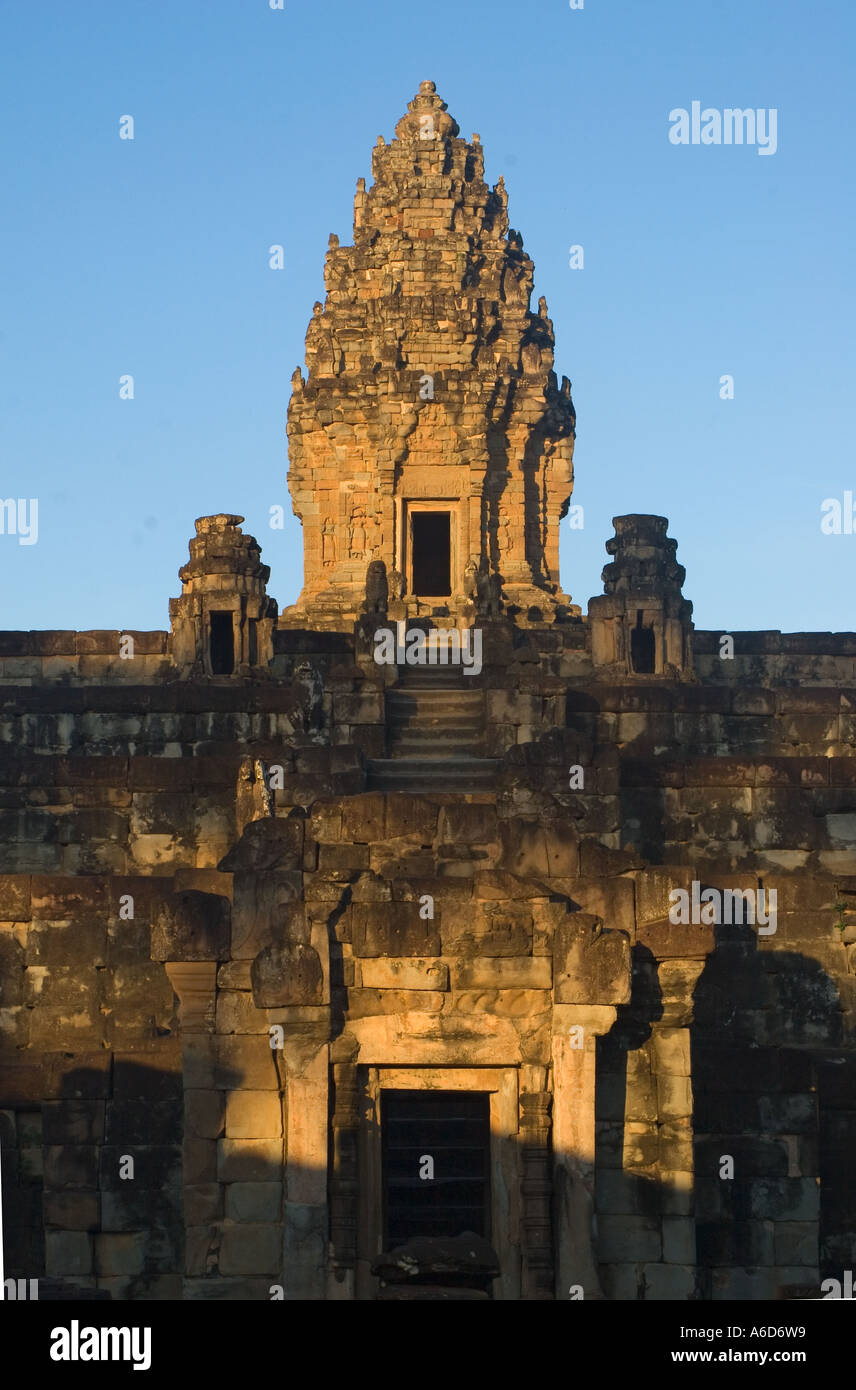 Sunrise at Bakong the 9th century state Hindu temple of Indravarman I ...