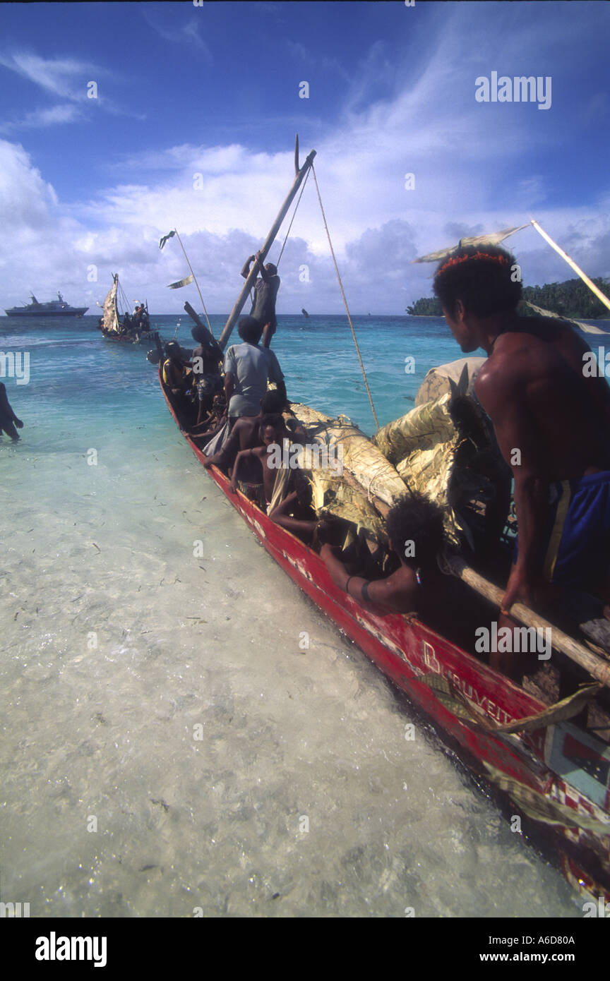 Papua New Guinea Kitava Island The Trobriands Canoe Stock Photo - Alamy