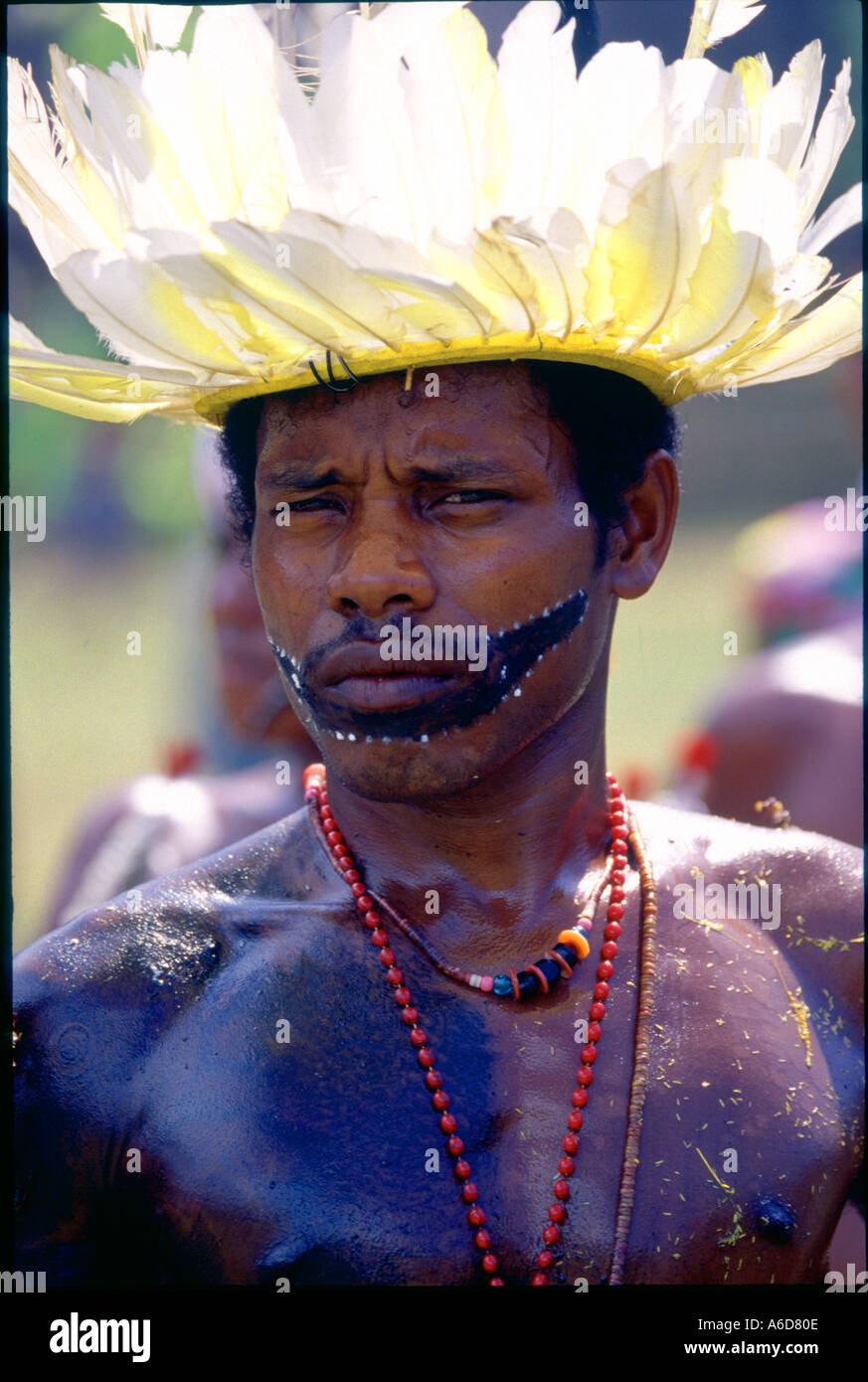 Papua New Guinea Kitava Island The Trobriands dancer Stock Photo - Alamy