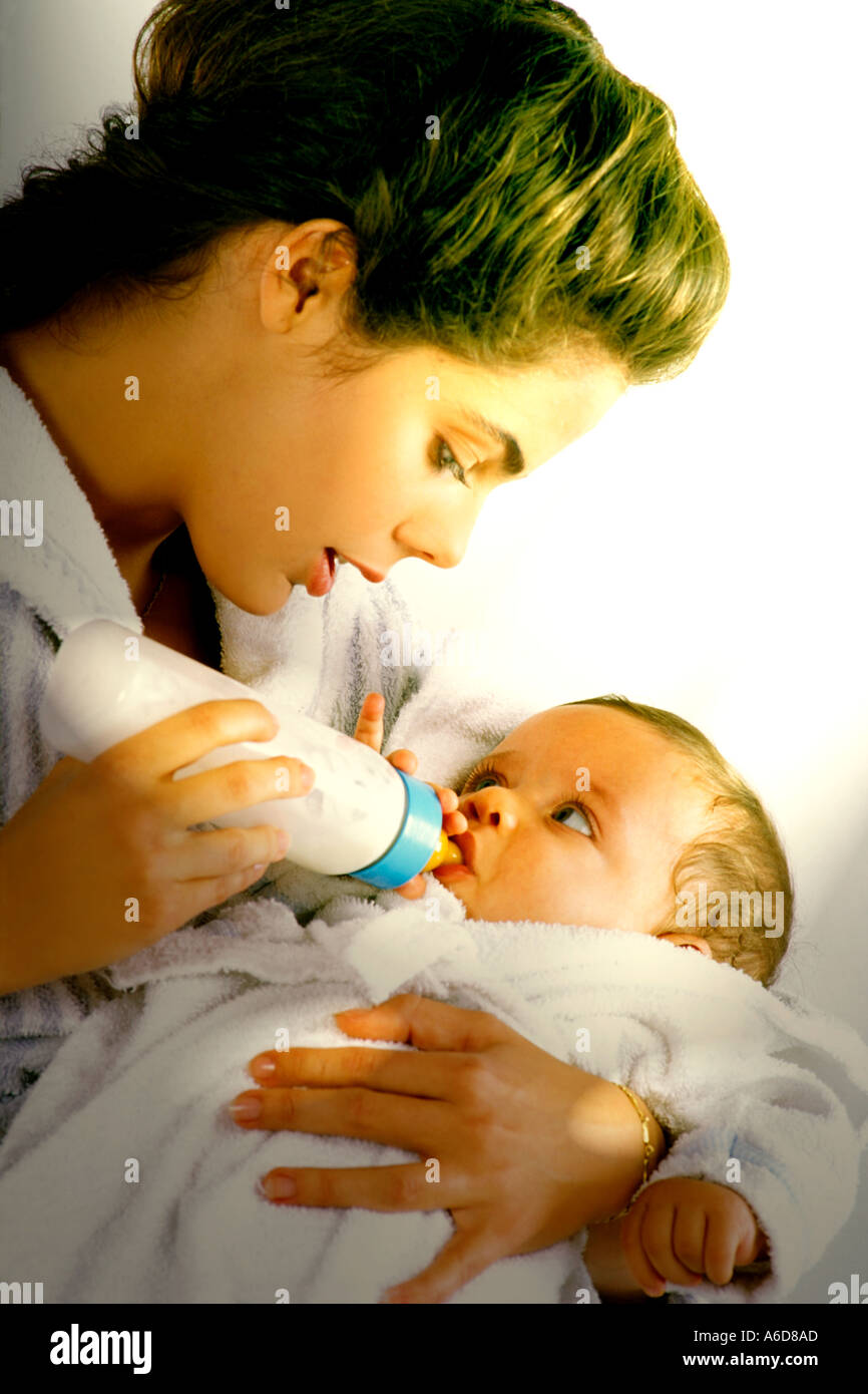 Mother and baby Stock Photo - Alamy