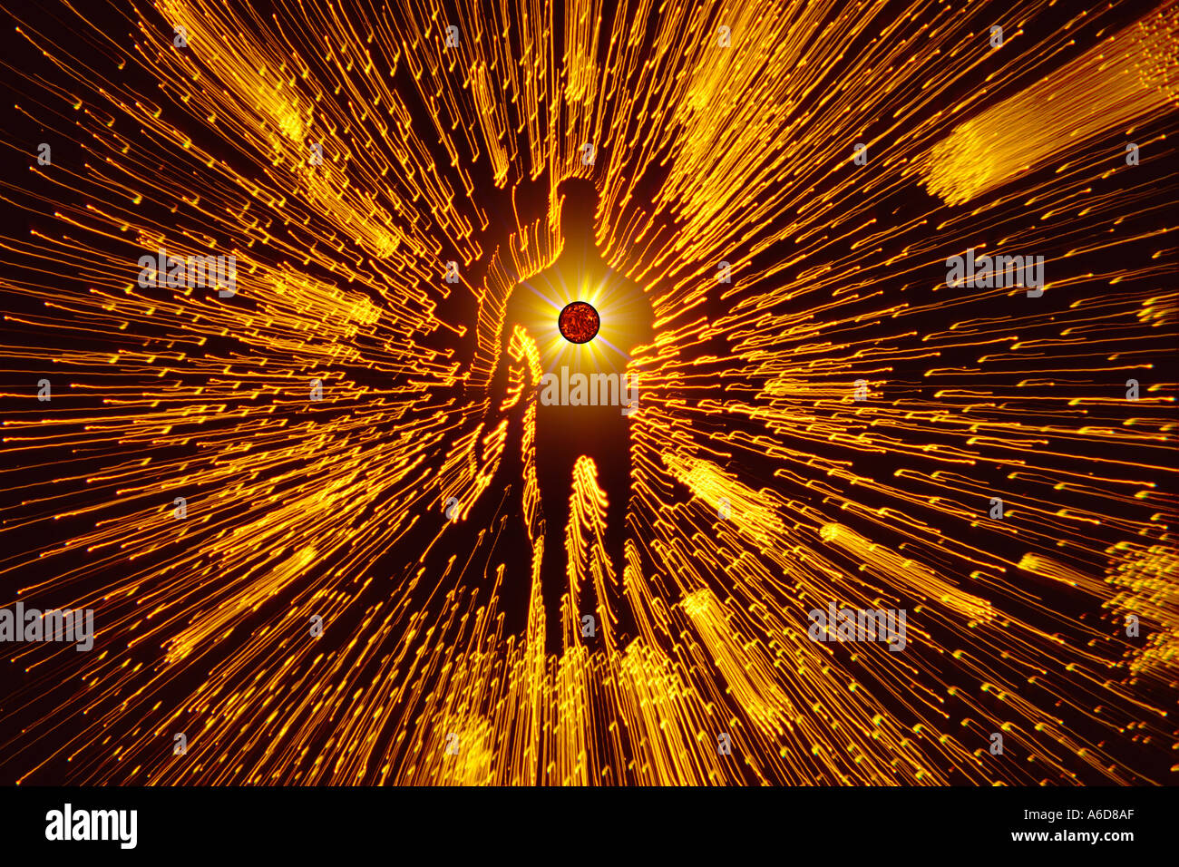 Alien in deep space Stock Photo - Alamy