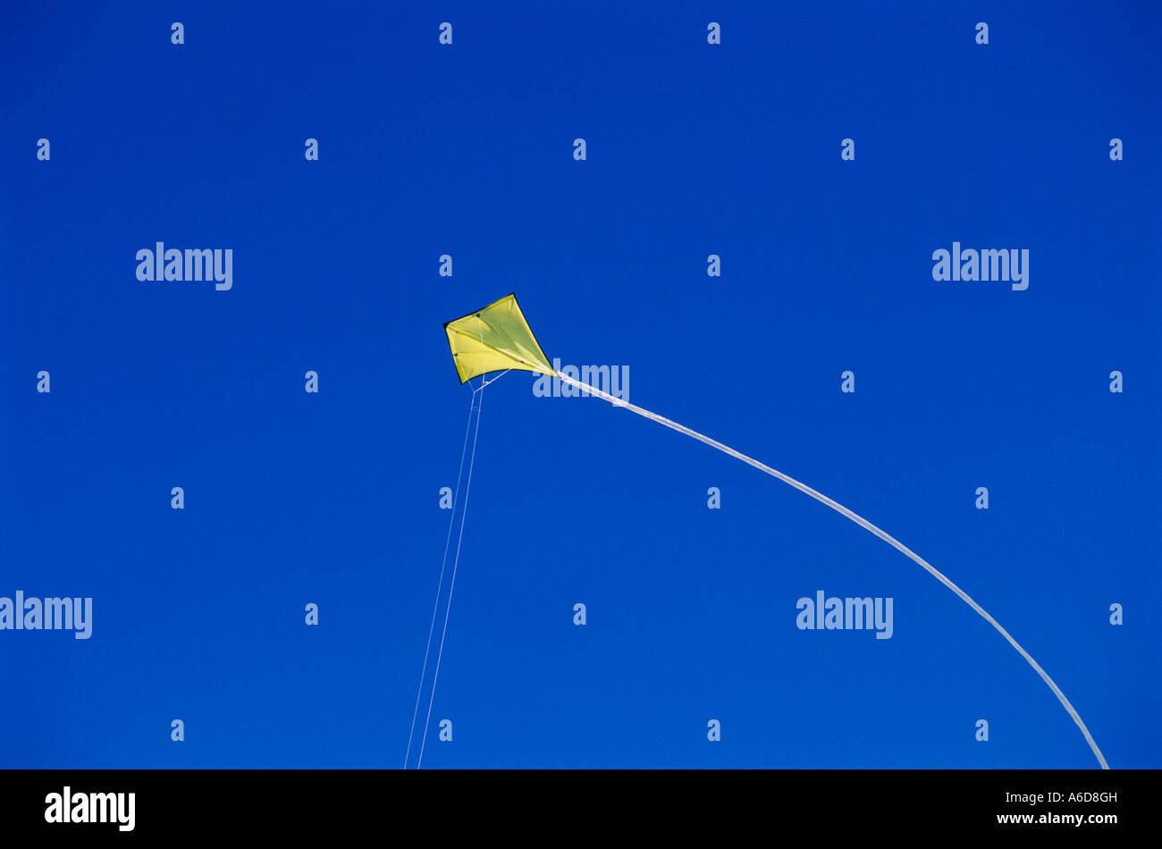 Low angle view of a kite flying in sky Stock Photo - Alamy