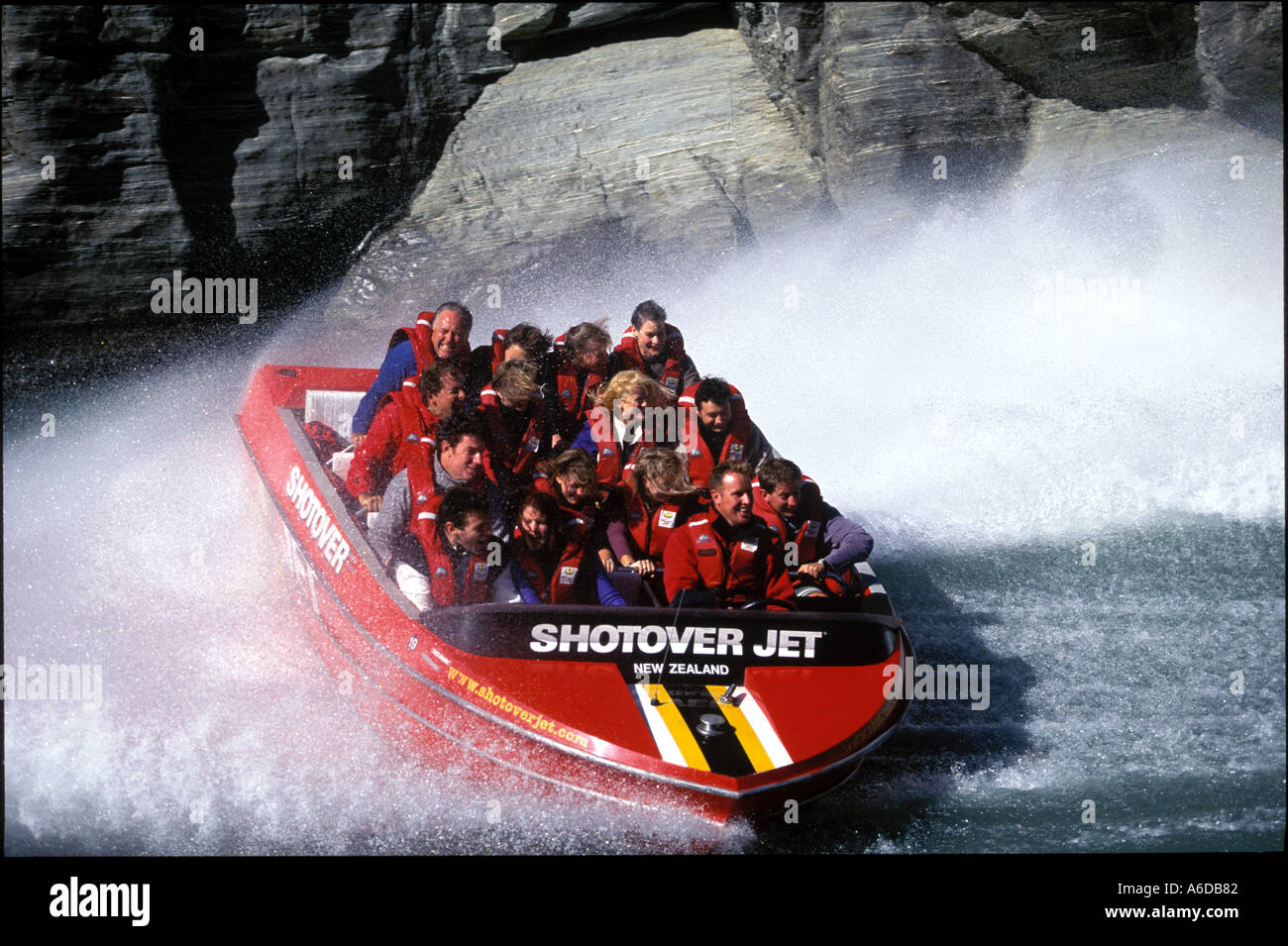 Shotover Jet Queenstown New Zealand Stock Photo - Alamy