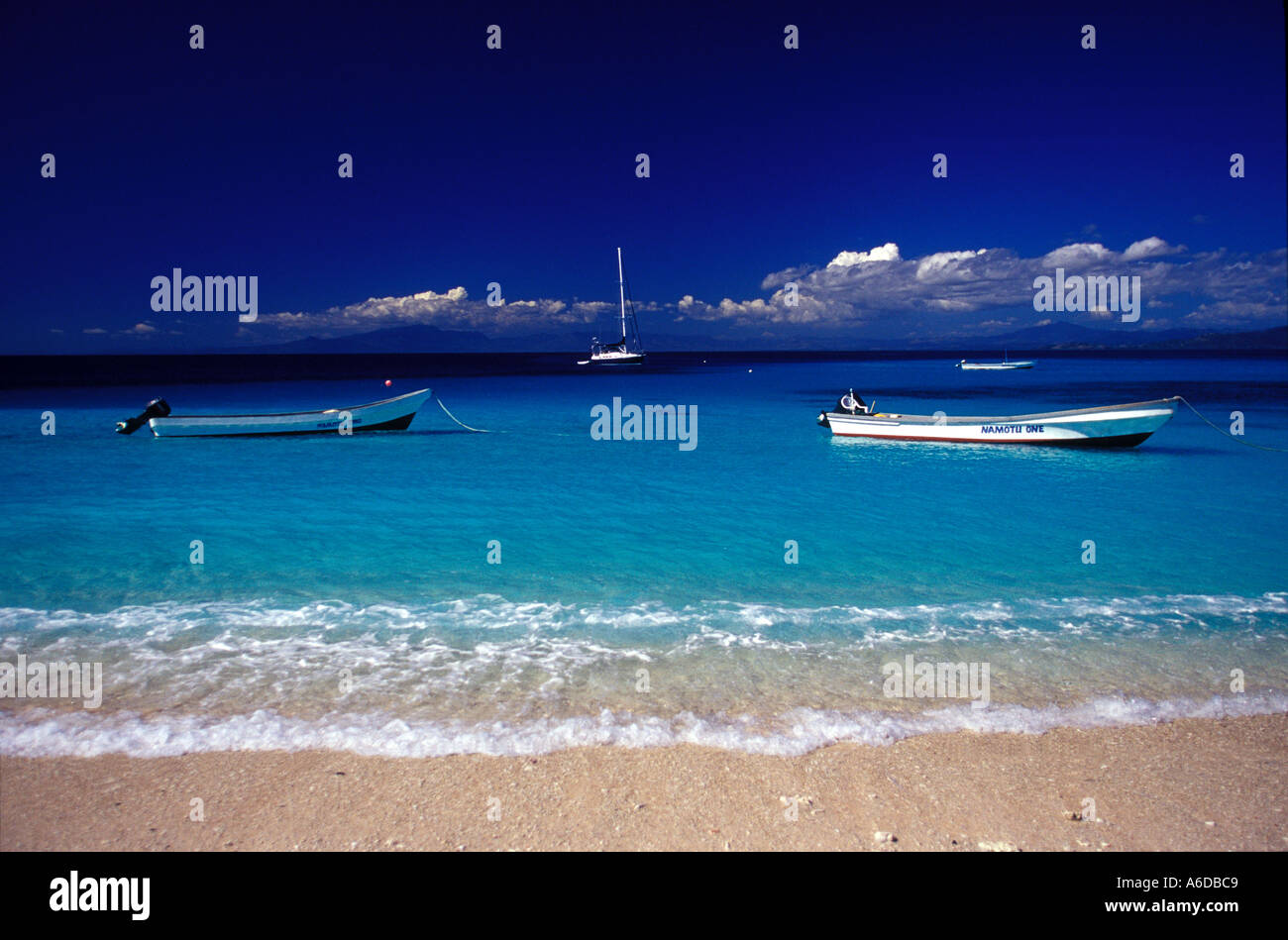 Island waters Namotu Fiji Stock Photo - Alamy
