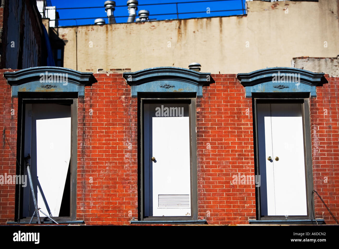 DEMOLITION OF BUILDING, DOORS Stock Photo - Alamy