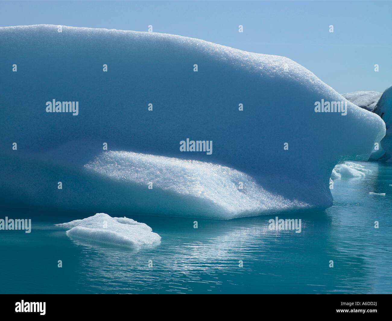 Iceberg floating on water, Jokulsarlon, Iceland Stock Photo - Alamy