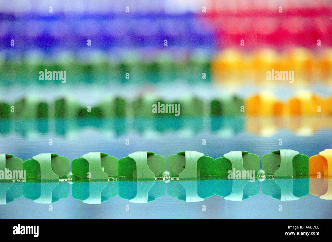Swimming pool lane ropes Stock Photo - Alamy Swimming pool lane ropes Stock Photo - Alamy