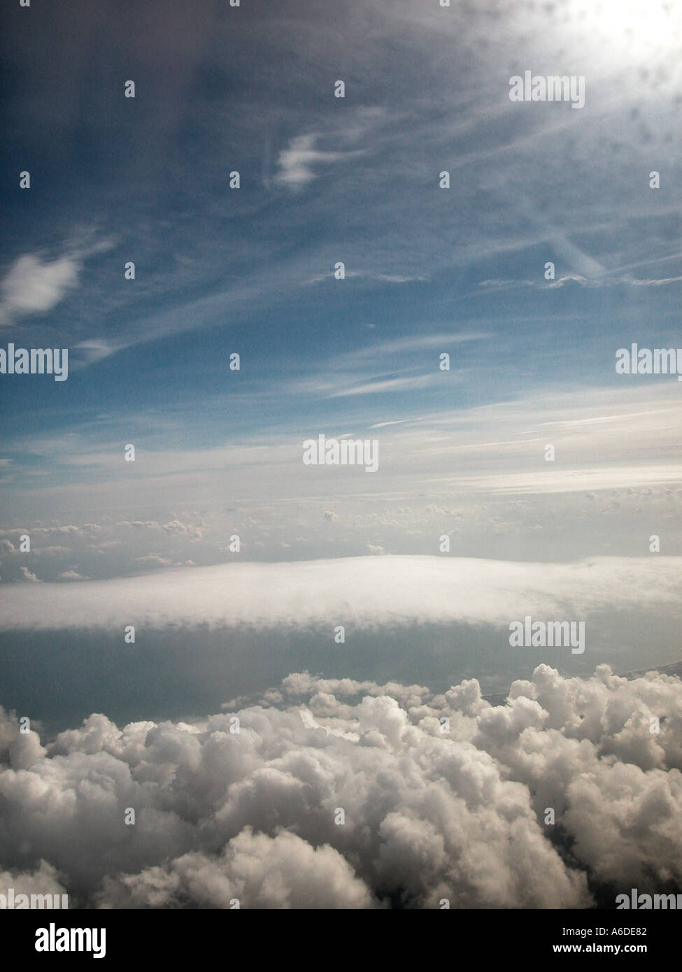 Aerial view clouds sky Stock Photo - Alamy