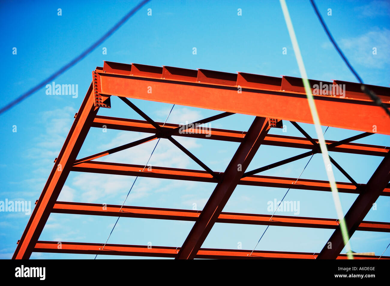 NEW BUILDING FRAMING, STEEL FRAMING, CONSTRUCTION Stock Photo - Alamy
