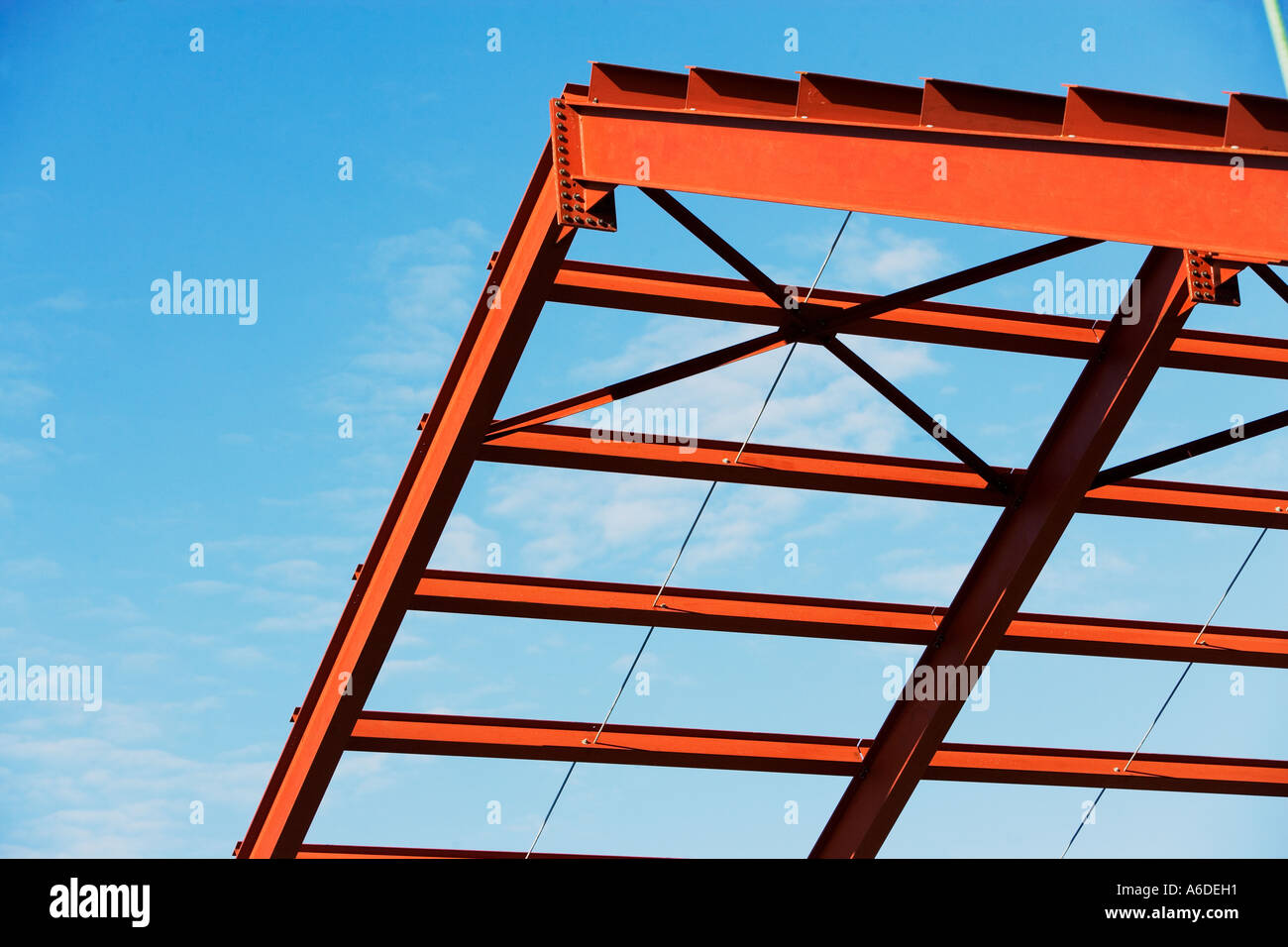 NEW BUILDING FRAMING, STEEL FRAMING, CONSTRUCTION Stock Photo - Alamy