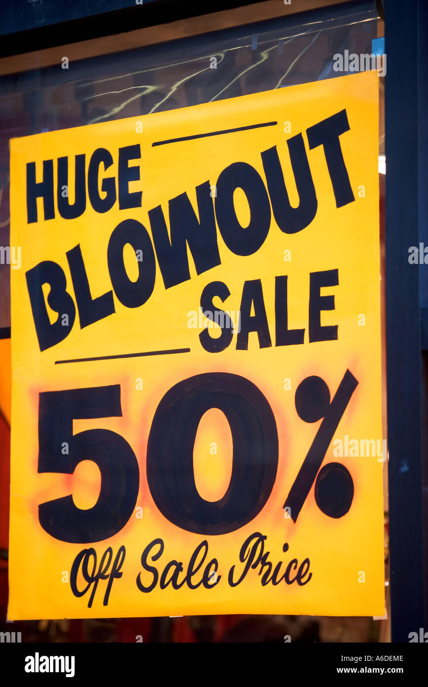 STORE SALE SIGN Stock Photo - Alamy