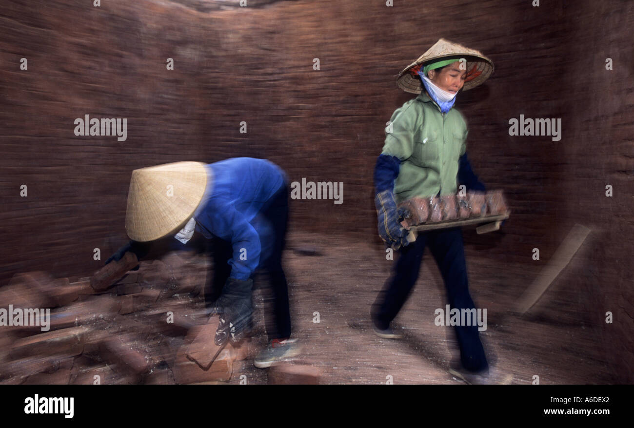 Brick making operations, Thai Nguyen province, Vietnam Stock Photo - Alamy
