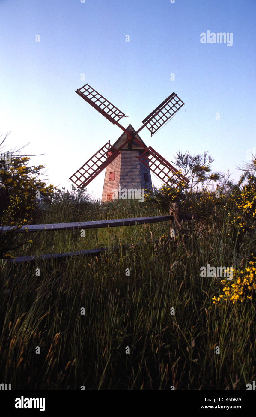Windmill Nantucket Island Stock Photo - Alamy