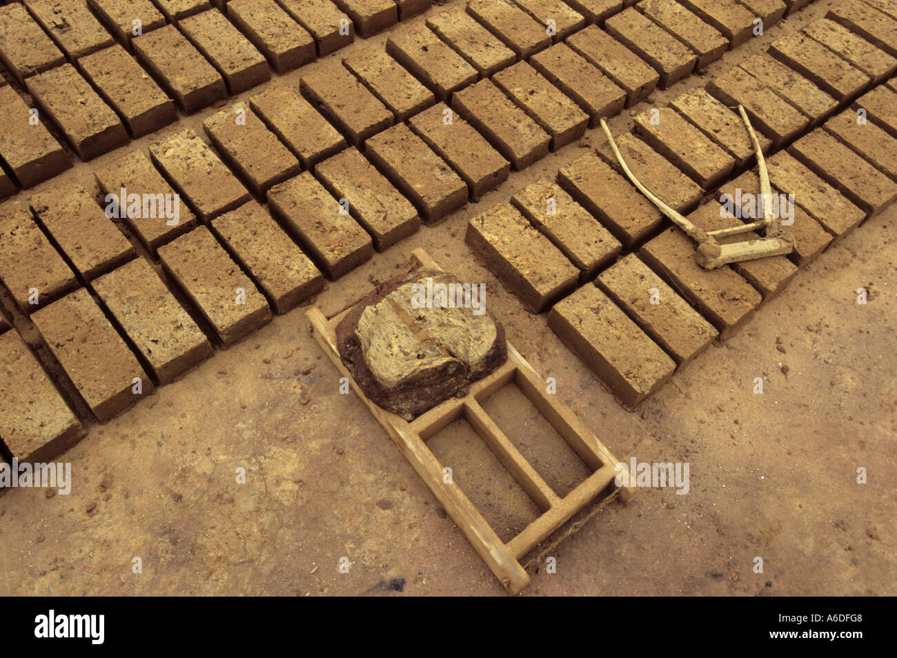 Brick making operations, Thai Nguyen province, Vietnam Stock Photo - Alamy