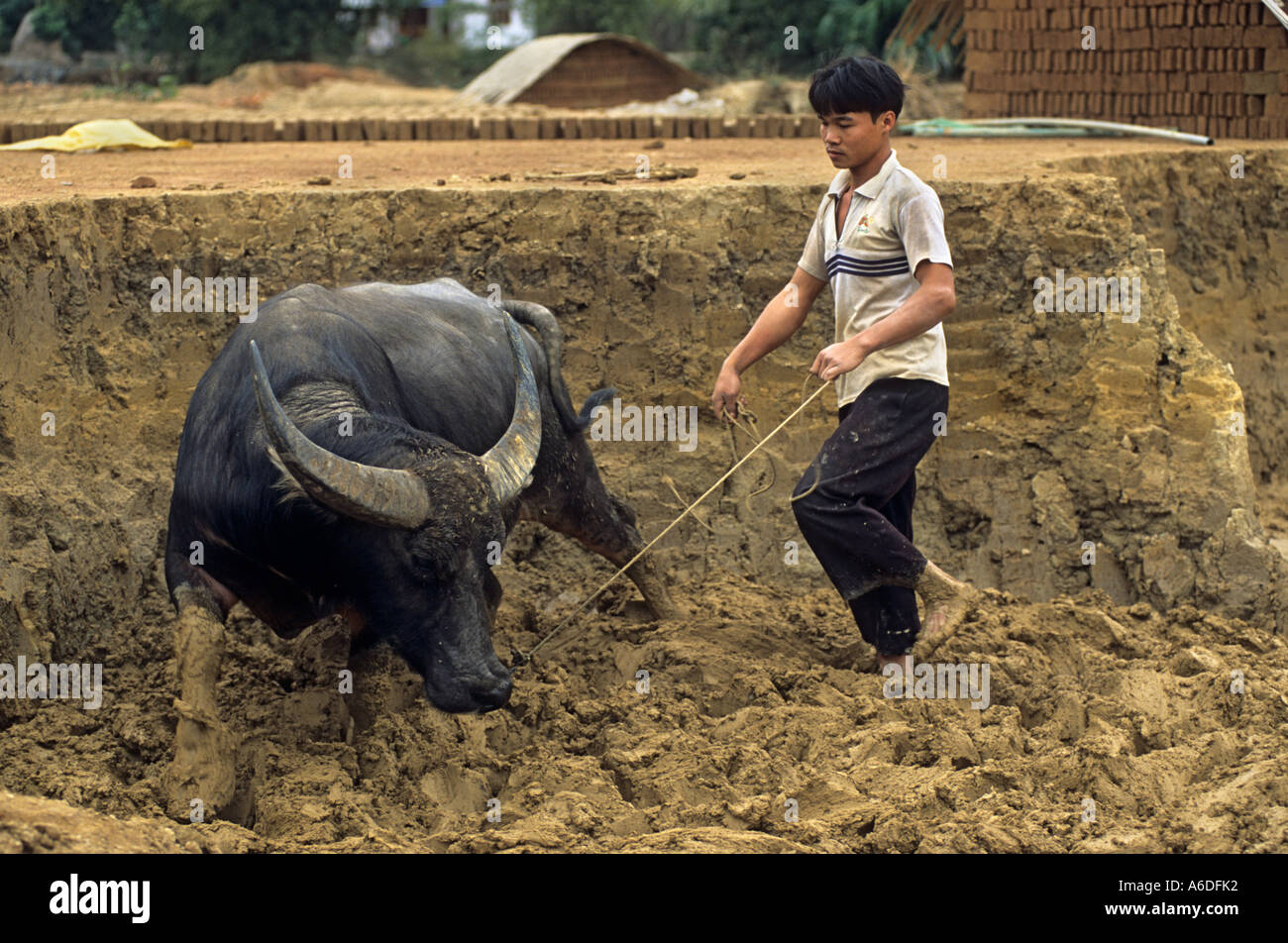 Brick making operations, Thai Nguyen province, Vietnam Stock Photo - Alamy