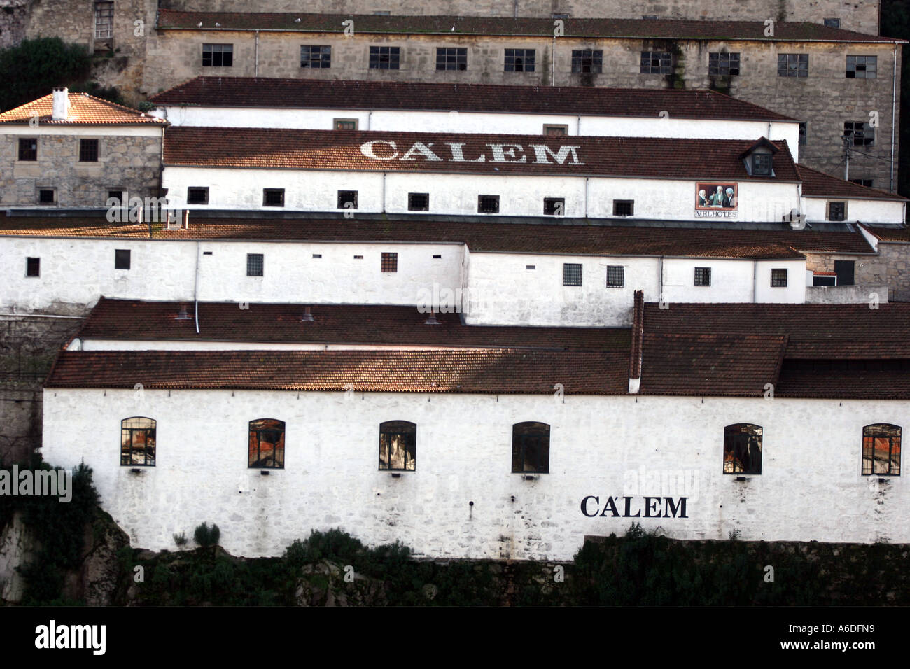 views of the city of porto in portugal buildings of CALEM port wine ...