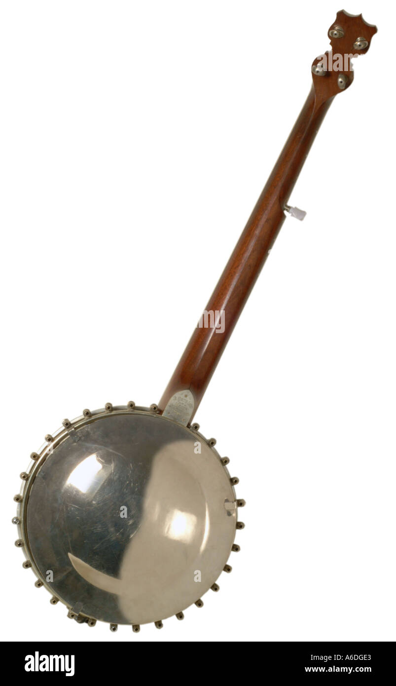 J parslow kingston banjo 5 string detail studio cutout cut out white ...