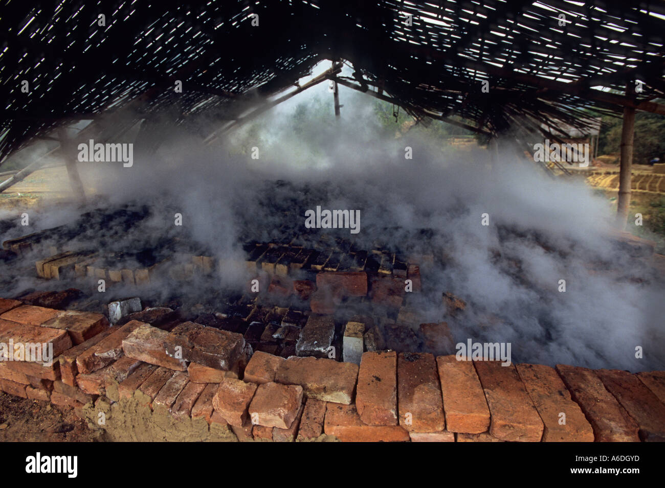 Brick making operations, Thai Nguyen province, Vietnam Stock Photo - Alamy
