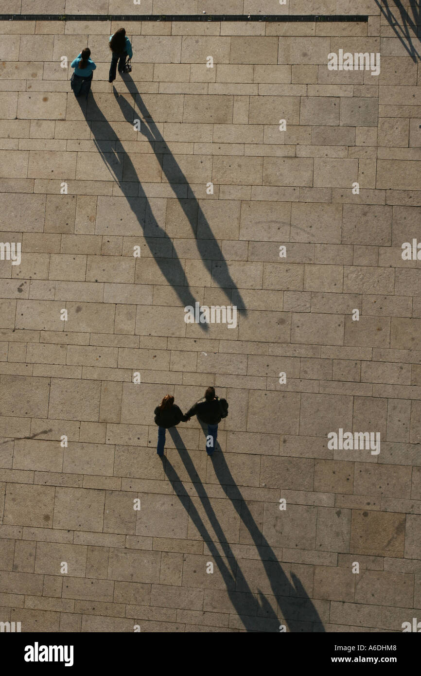 people and shades shot from above Stock Photo - Alamy