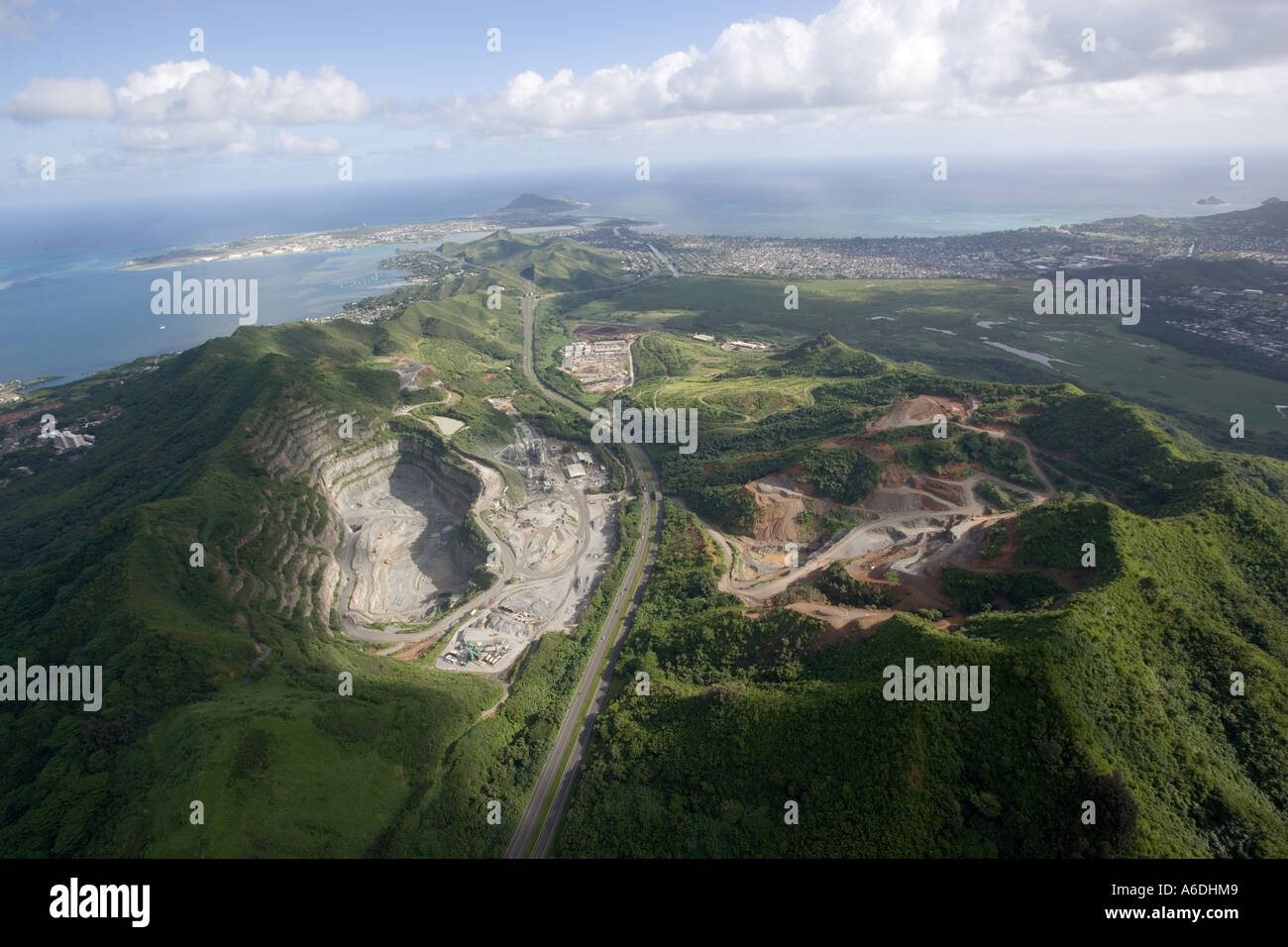 Kapaa Quarry Kaneohe Oahu Hawaii Stock Photo - Alamy