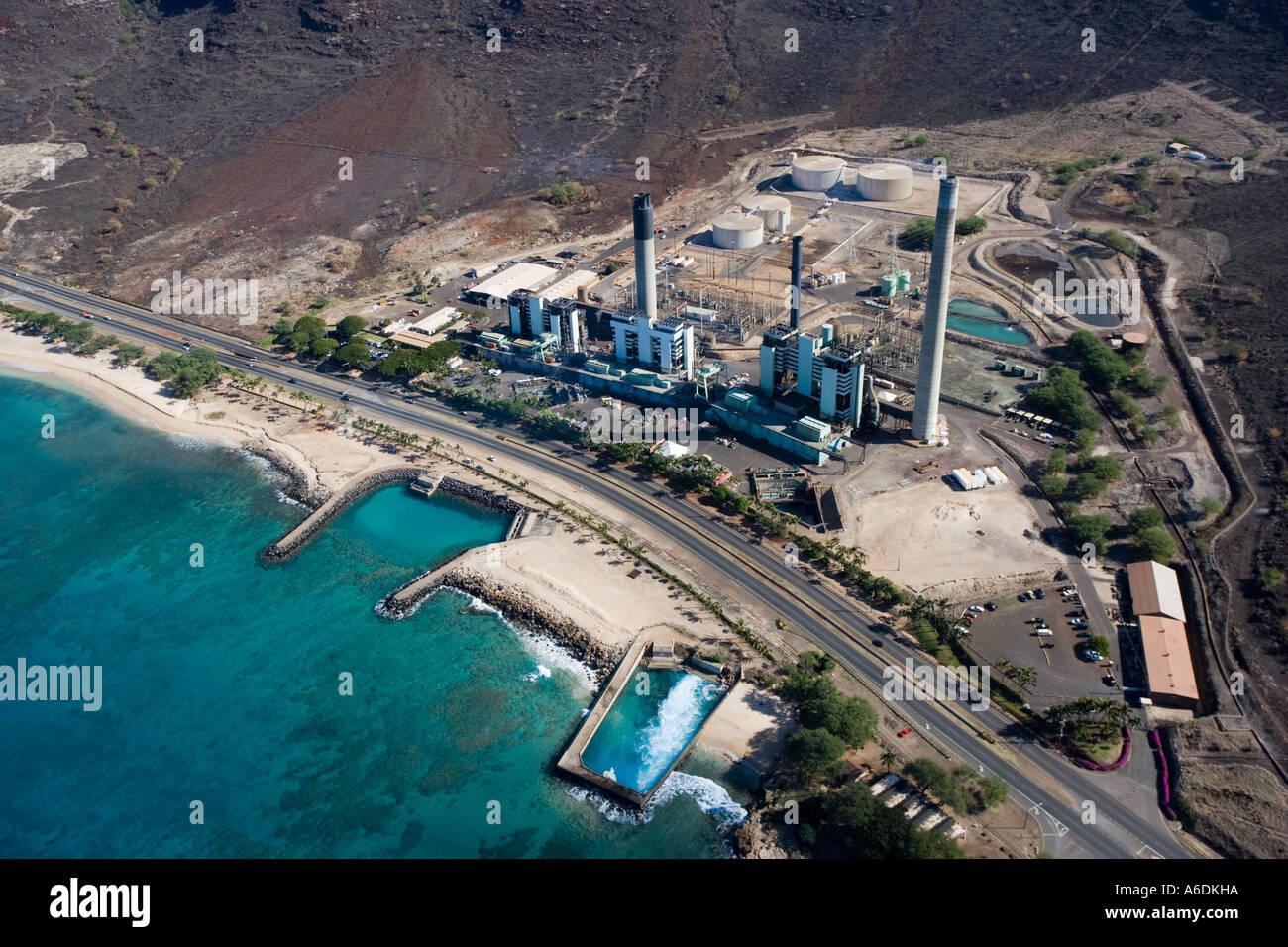 Electrical power plant, oahu, hawaii Stock Photo - Alamy