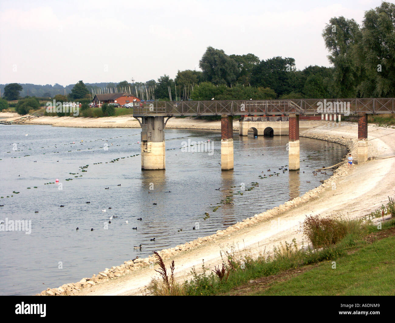 Shustoke reservoir in Warwickshire in the Midlands Stock Photo - Alamy