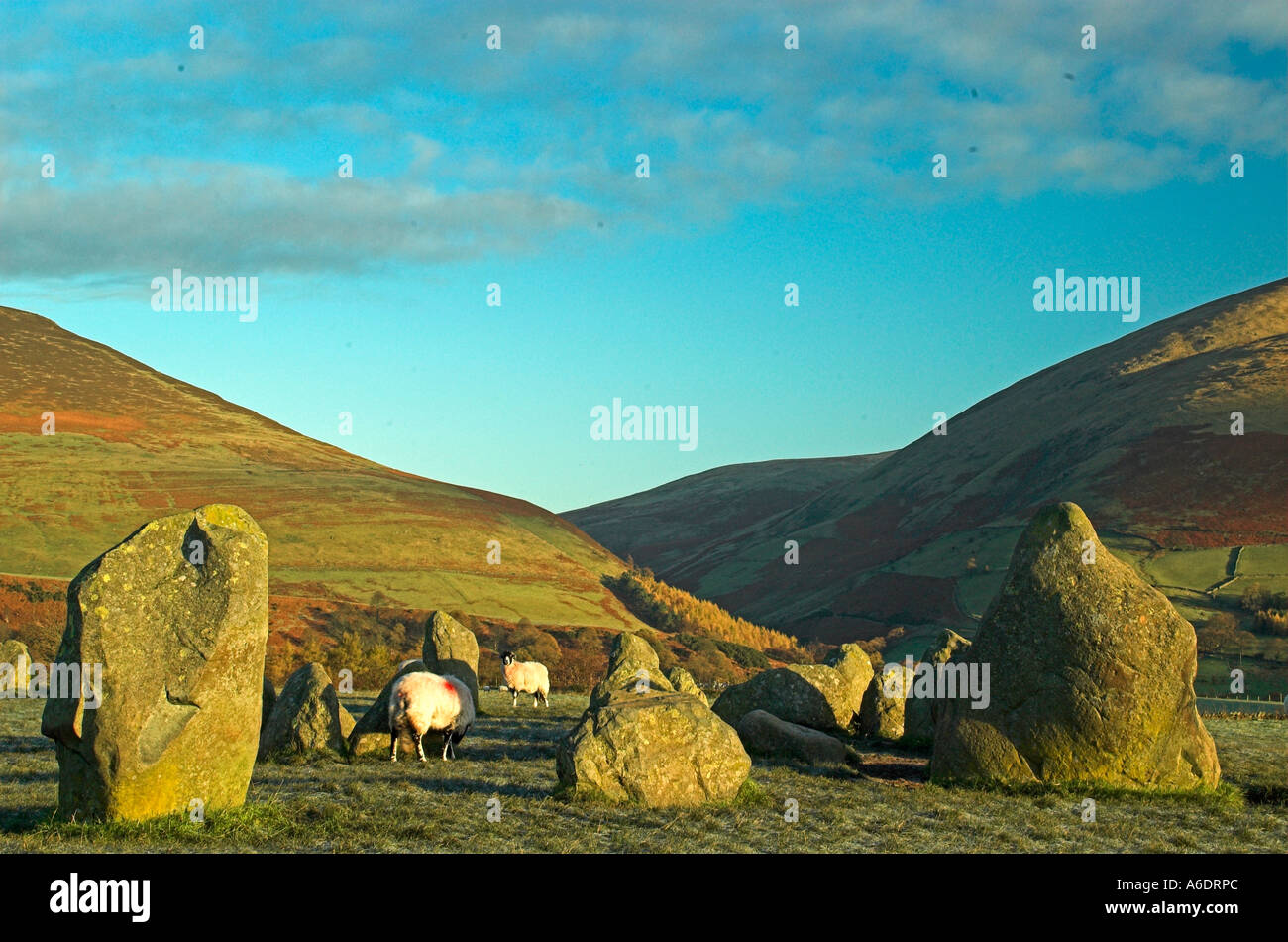 Sunrise at Castlerigg Stone Circle Stock Photo - Alamy