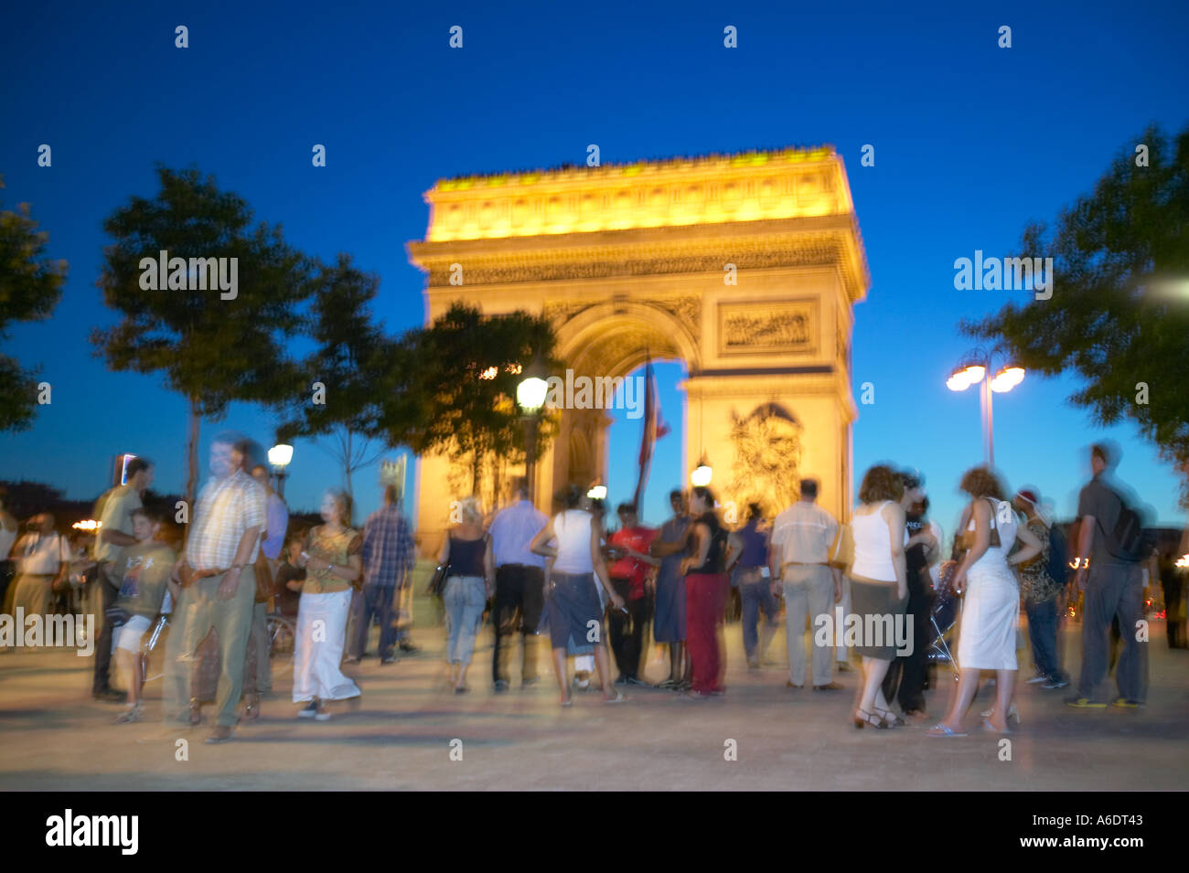 the Bastille Day 14 Juillet 14th fourteenth of July parade at Champs ...