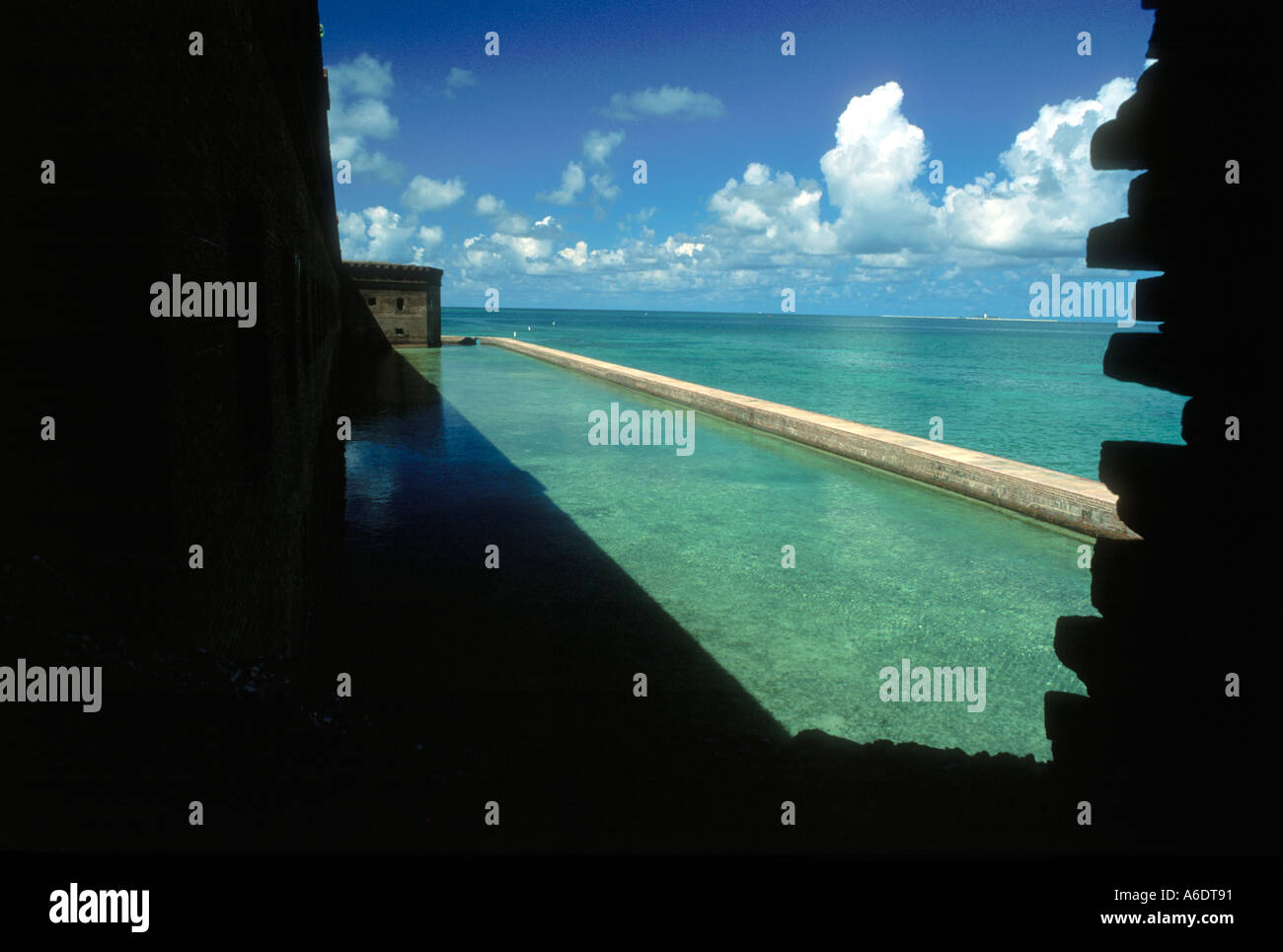 Fort Jefferson Dry Tortugas National Park Florida Keys View from within ...