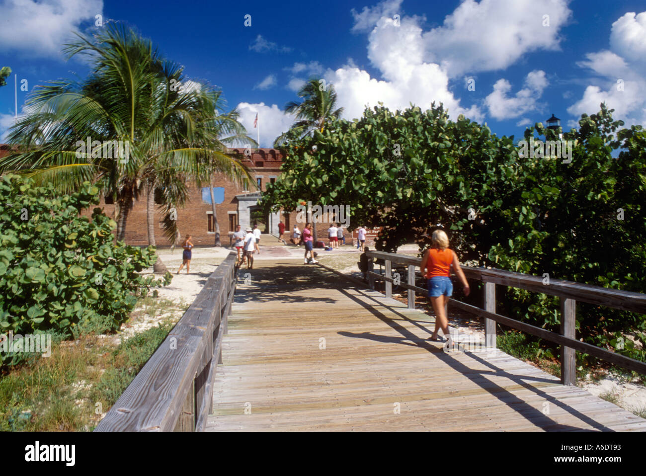 Fort Jefferson Dry Tortugas National Park Florida Keys Walkway from ...