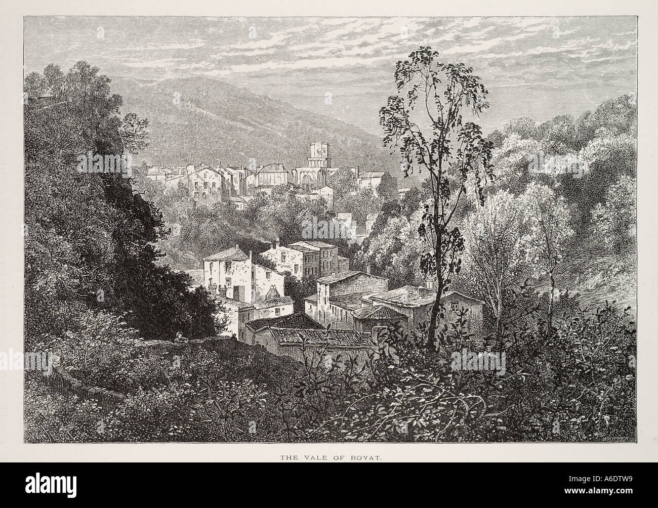 vale Royat Clermont Ferrand valley Auvergne Dauphine France provence ...