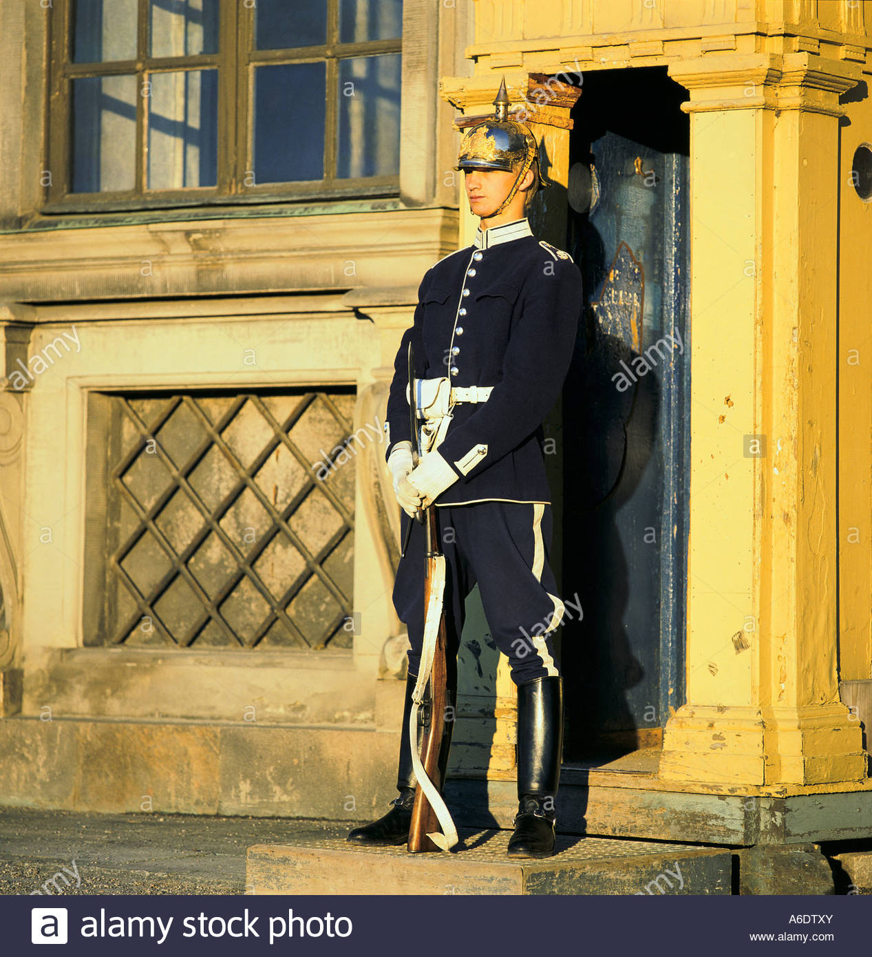 Male Soldier Standing At Attention High Resolution Stock Photography ...