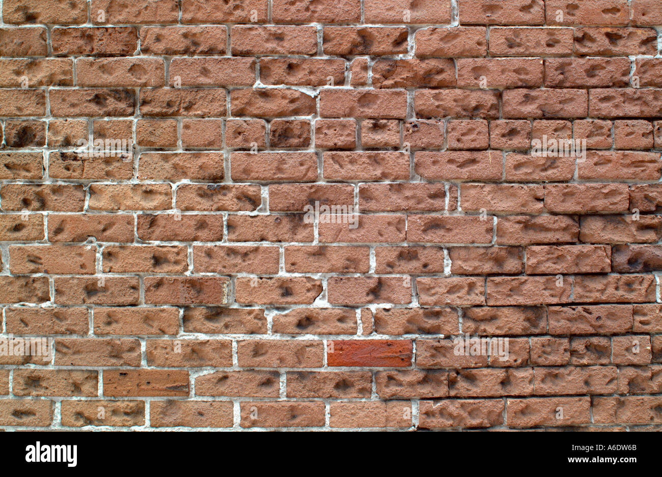 red bricks making up a wall Stock Photo - Alamy