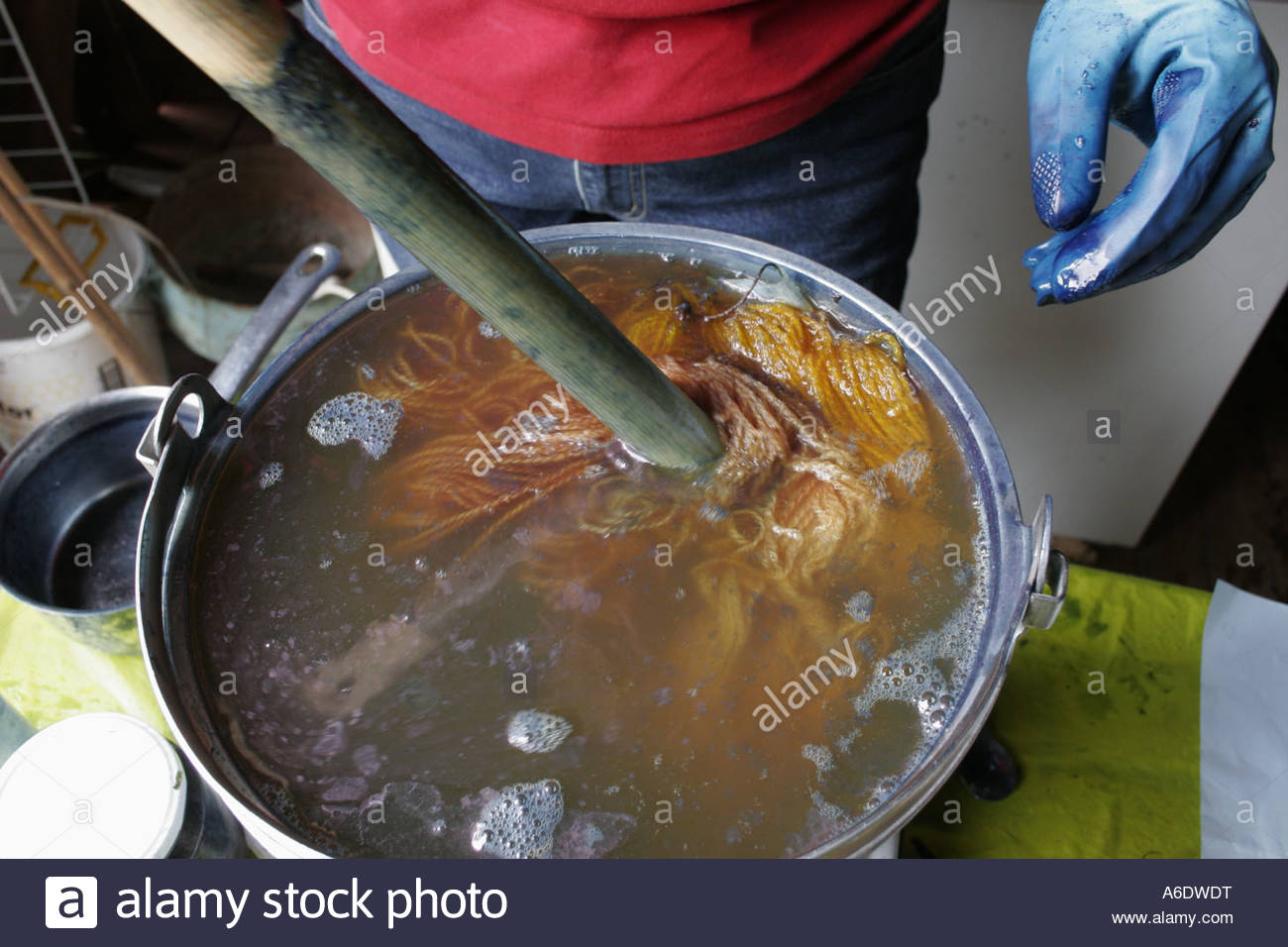 Dyeing Fabric Stock Photos & Dyeing Fabric Stock Images - Alamy