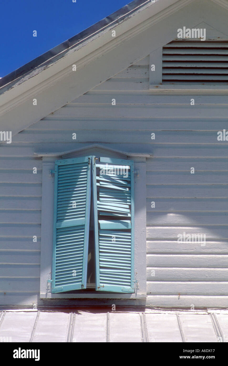 Key West architecture shutters broken island windows Stock Photo - Alamy