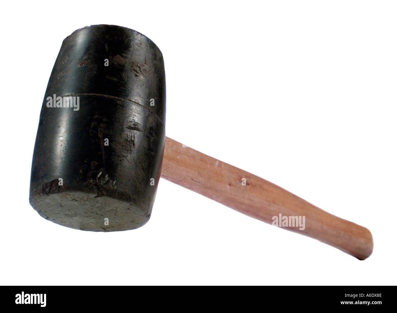 rubber mallet hand tools hammers mallets knocked out old used Stock ...