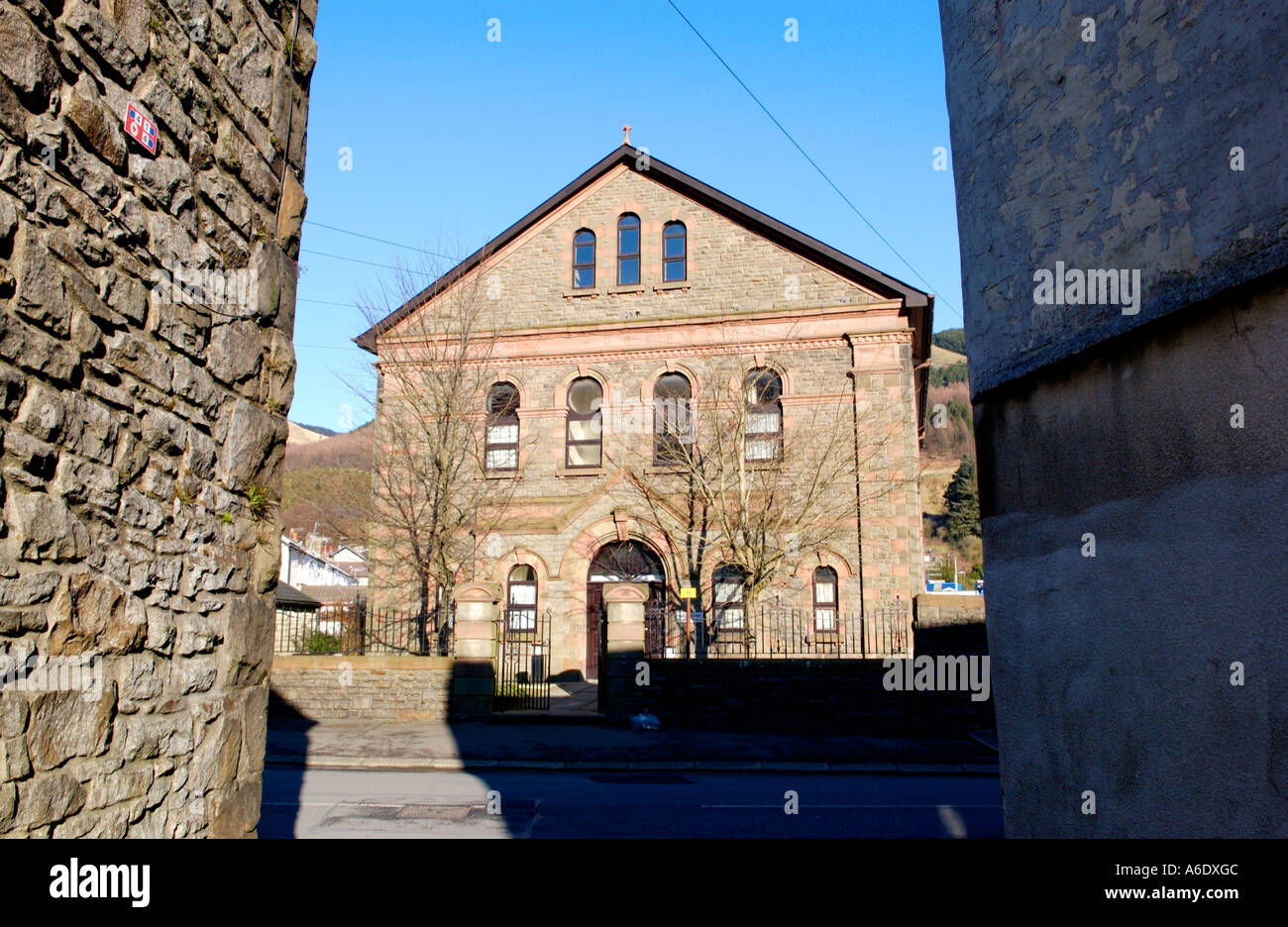 Former Horeb Chapel at Treherbert Rhondda Valley South Wales UK built ...
