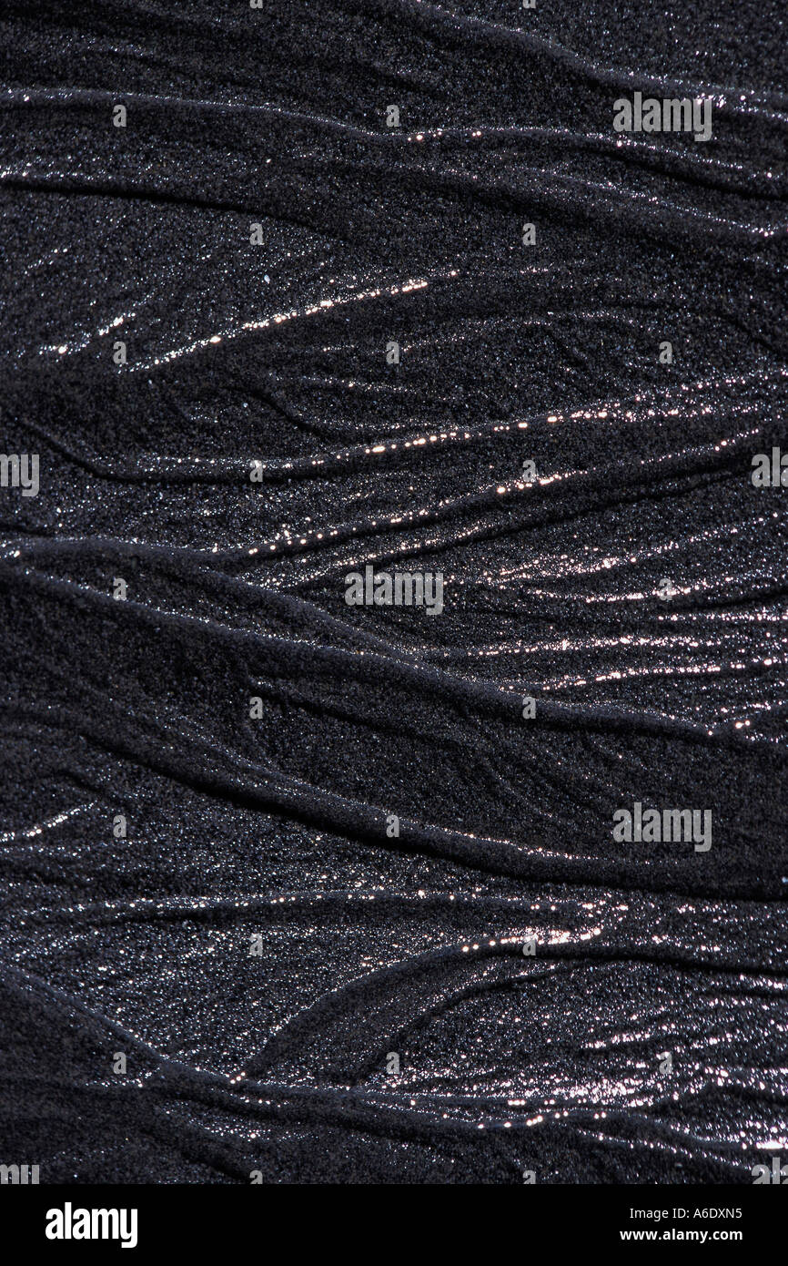 Ocean surf patterns in beach sand Stock Photo - Alamy