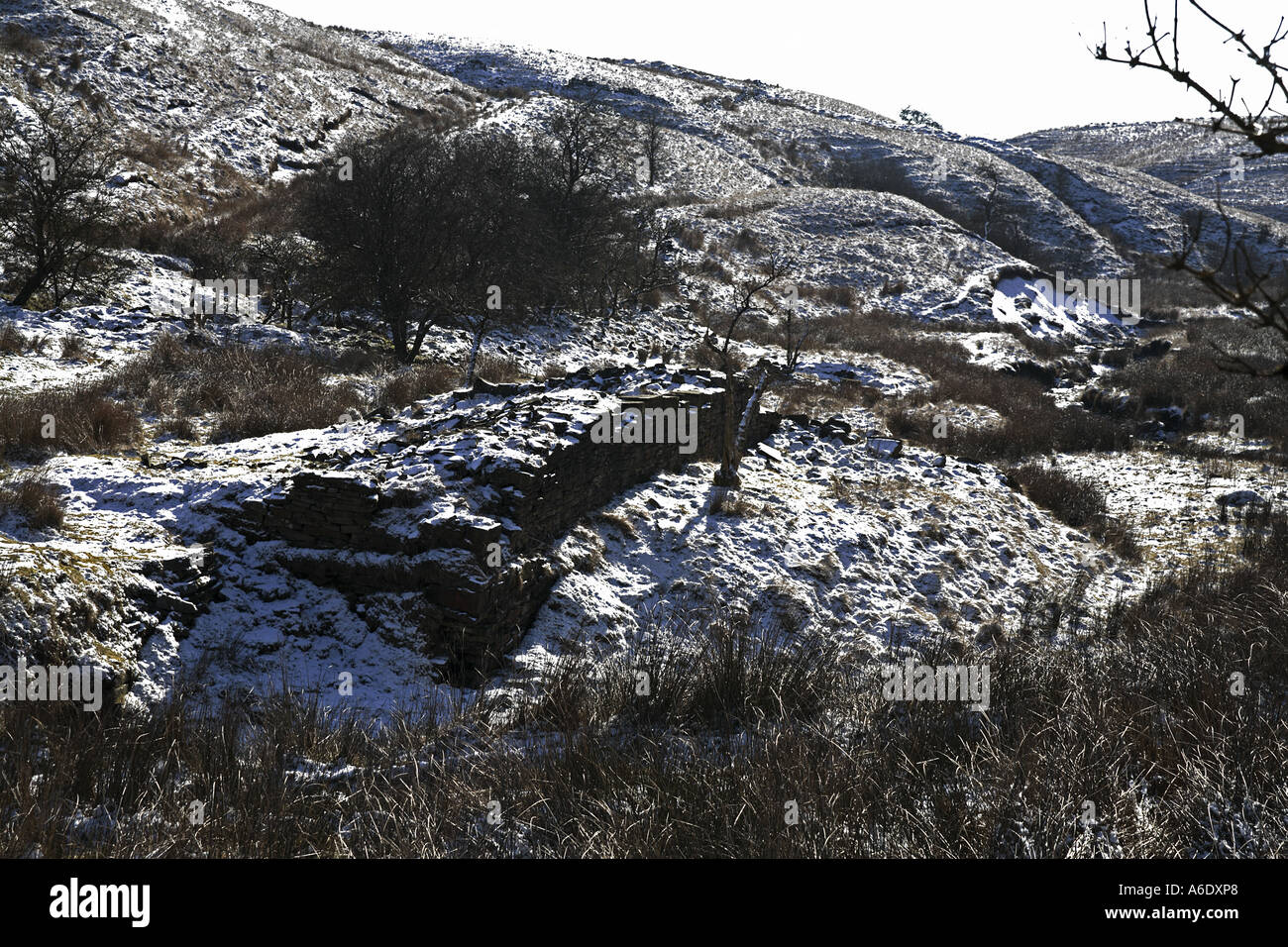 Archeological remains of Croston Close Upper Mill Cheesden Valley near ...
