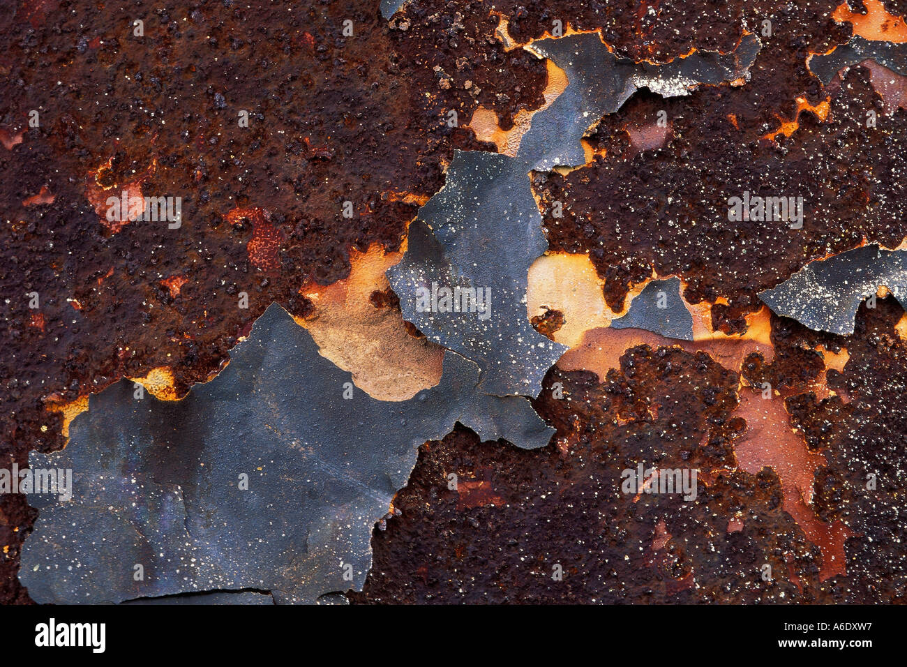 Rust patterns on old metal Stock Photo - Alamy