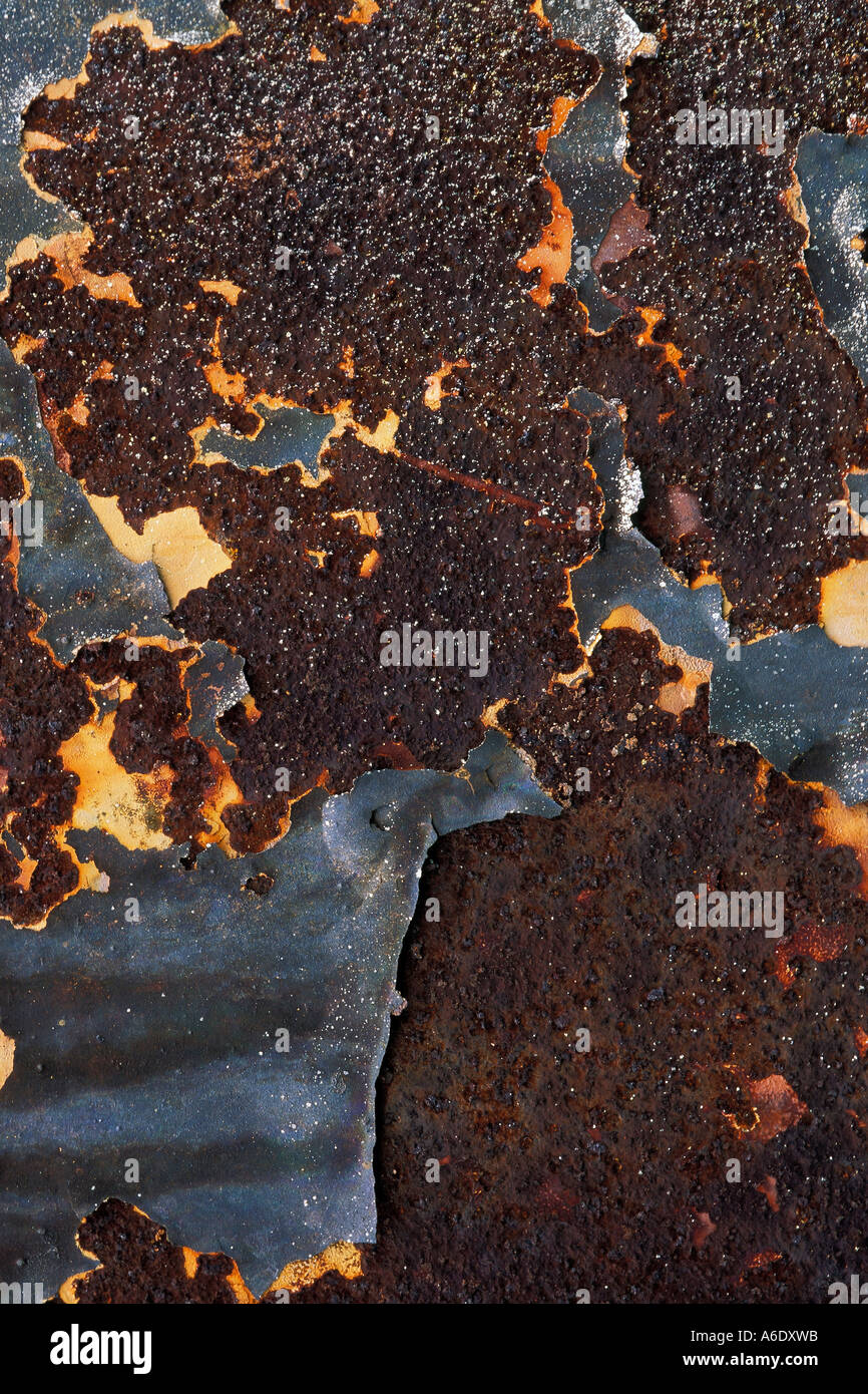 Rust patterns on old metal Stock Photo - Alamy