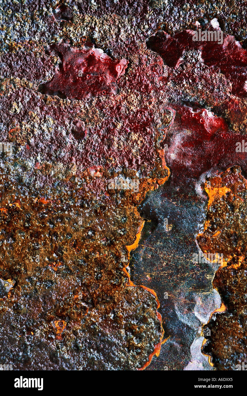 Rust patterns on old metal Stock Photo - Alamy