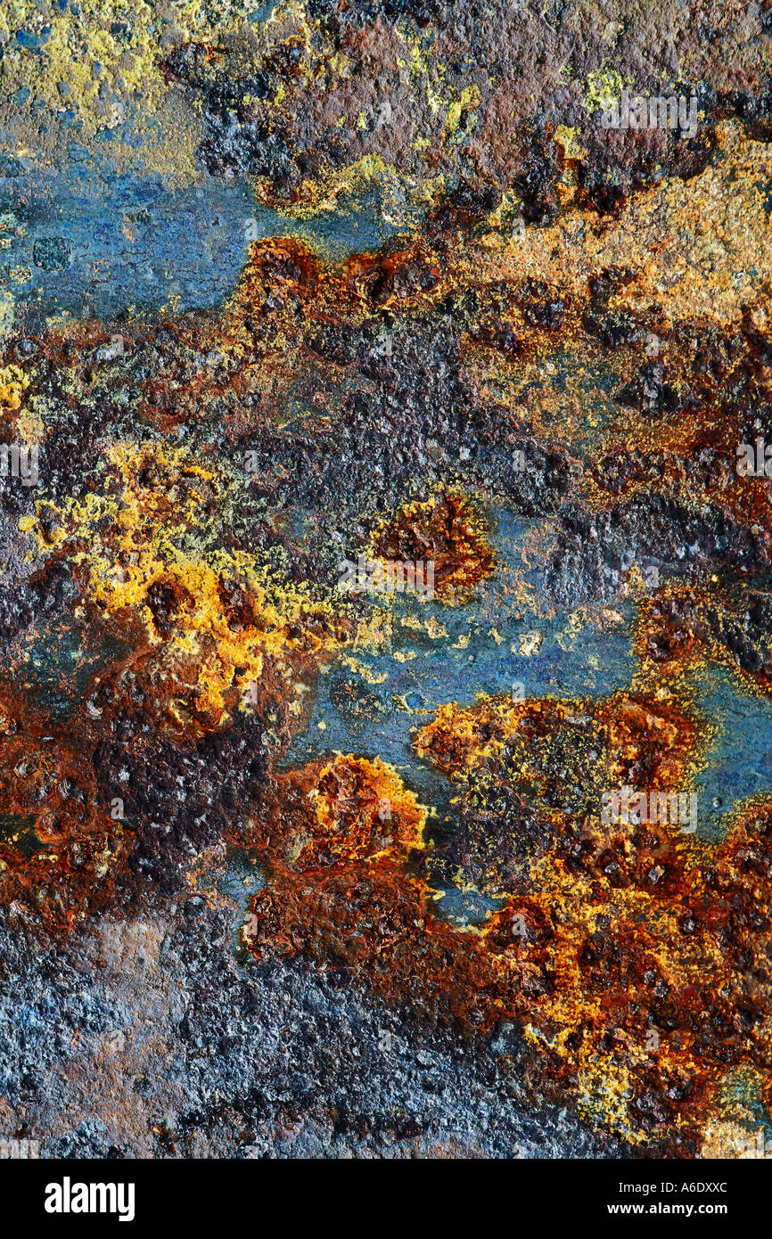 Rust patterns on old metal Stock Photo - Alamy