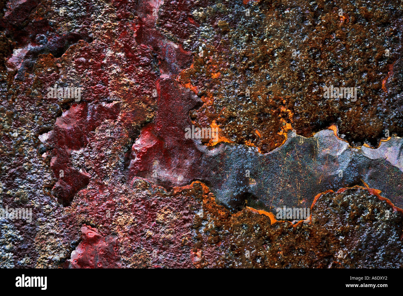 Rust patterns on old metal Stock Photo - Alamy