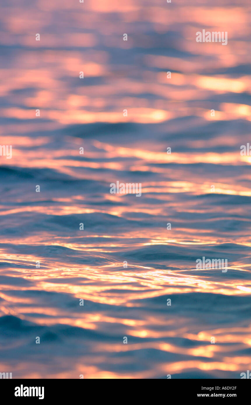 Sunlight reflecting off water textures patterns sunrise morning Stock ...