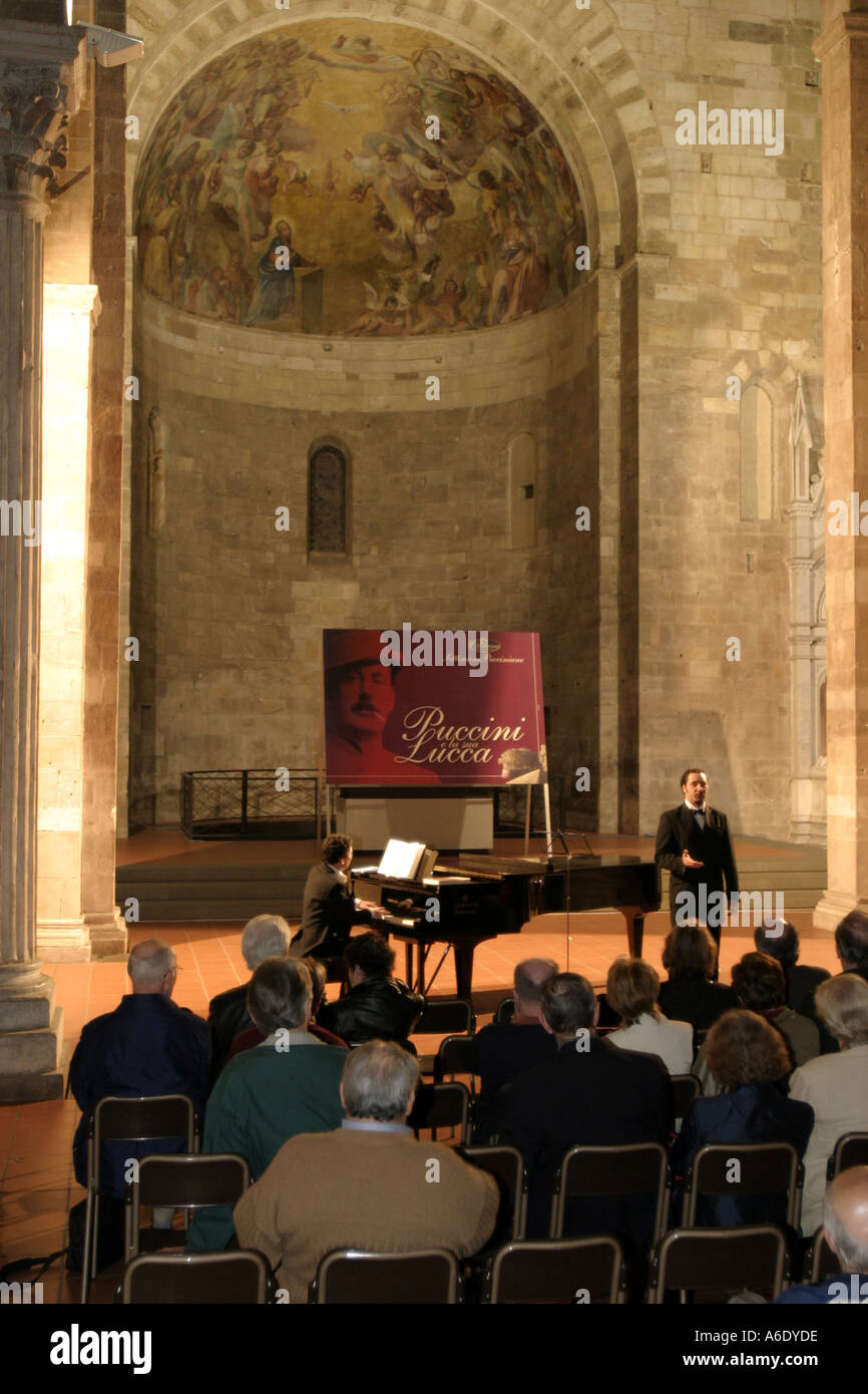 europe italy tuscany lucca a puccini concert inside the basilica of san ...