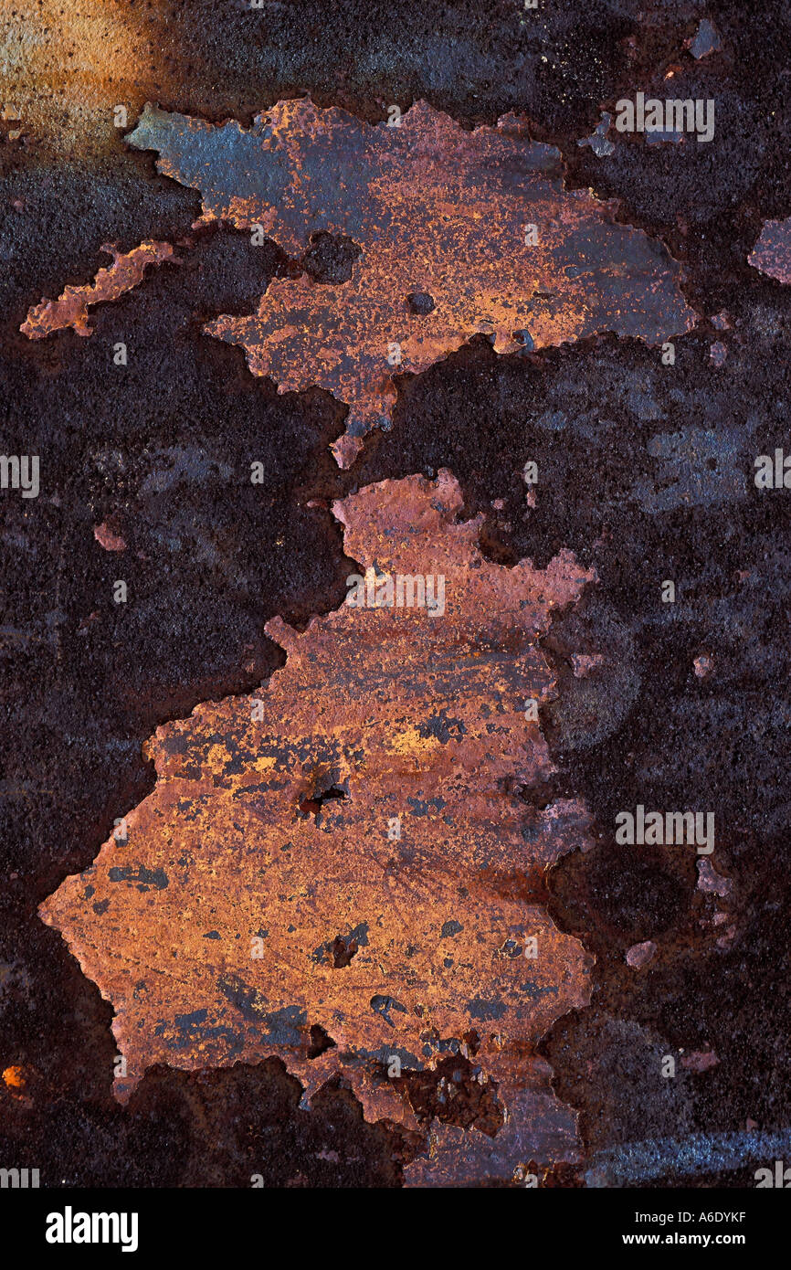 Rust patterns on old metal Stock Photo - Alamy