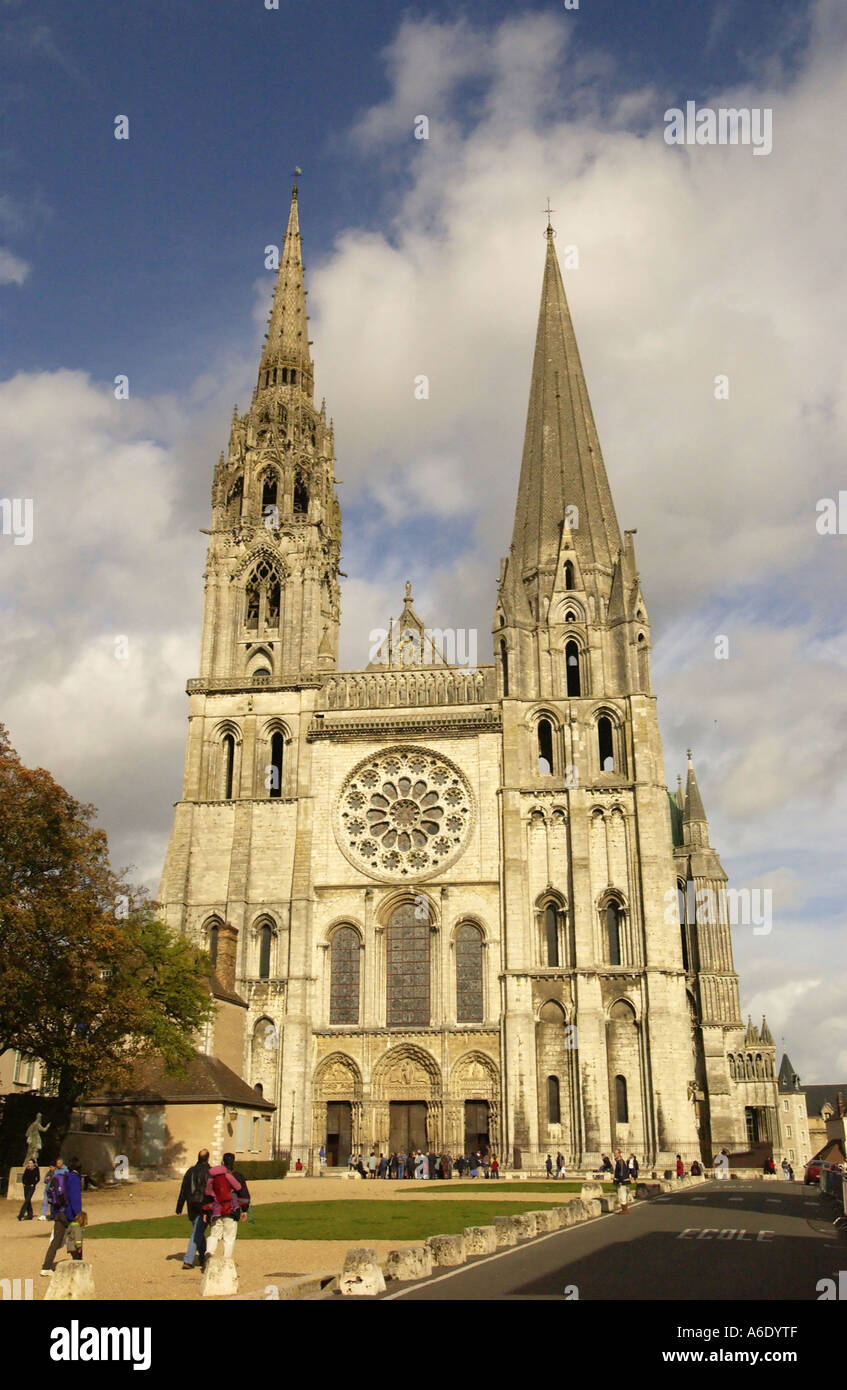 Chartres Cathedral Notre Dame Center France Stock Photo - Alamy