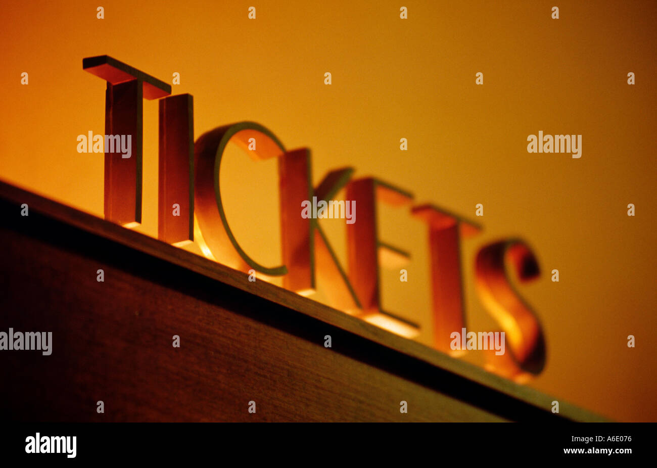 View of ticket kiosk sign at train station Stock Photo - Alamy