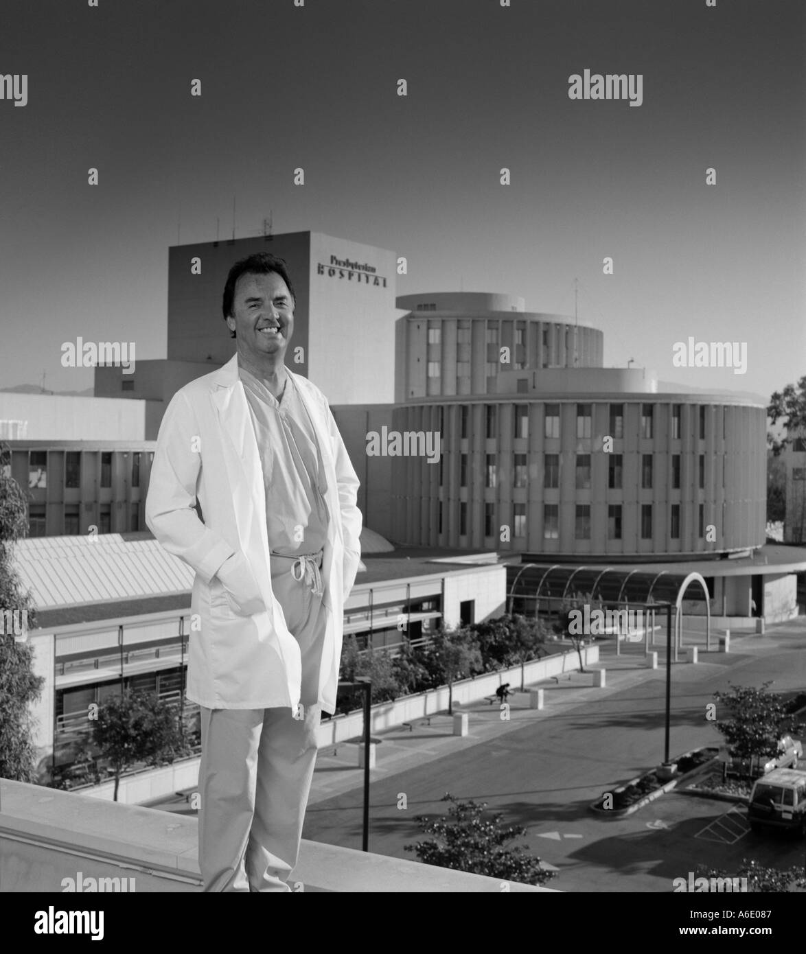 Man doctor in coat Black and White Stock Photos & Images - Alamy